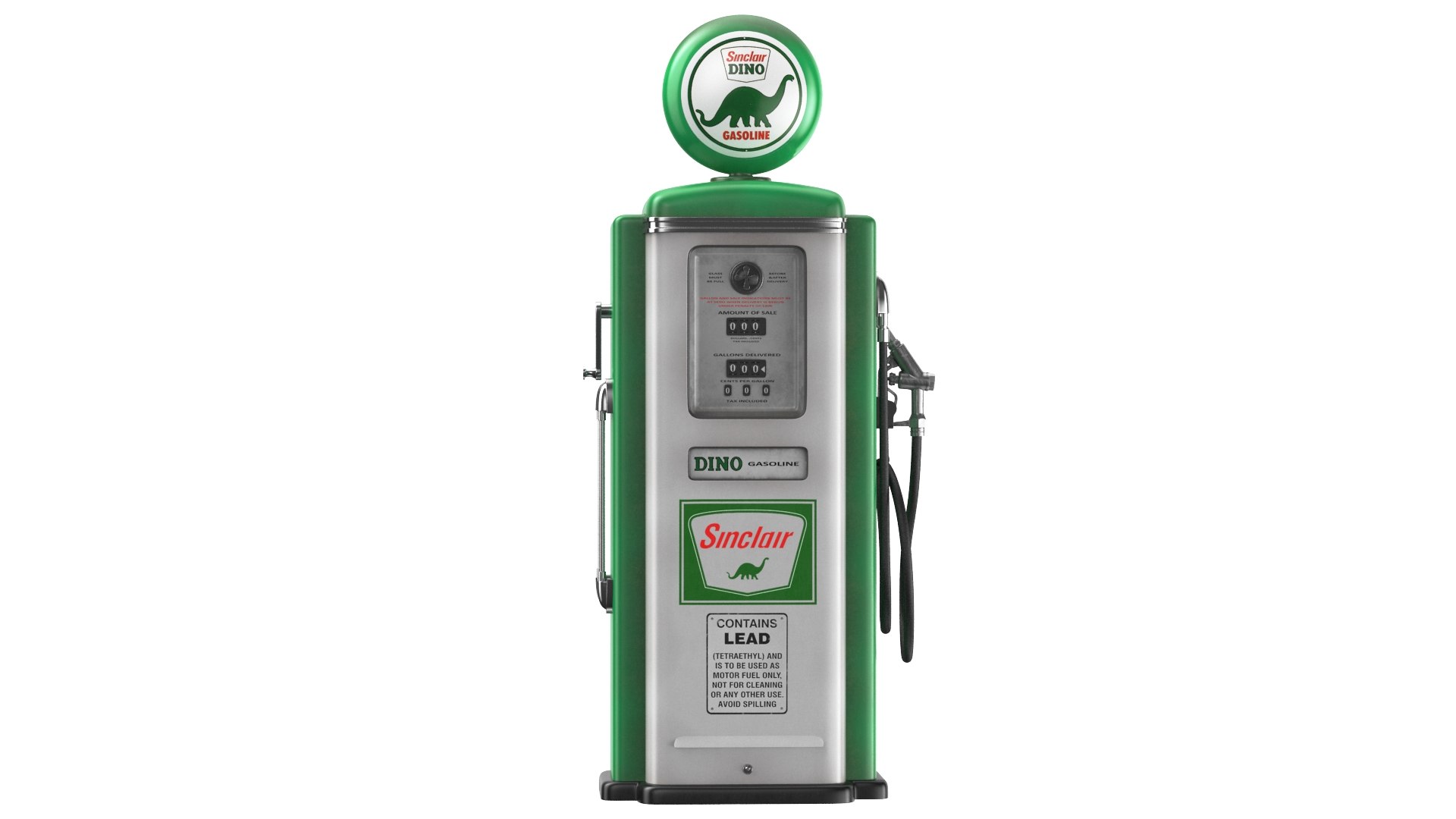 Detailed Dino Gas Pump 3D Model - TurboSquid 2017053