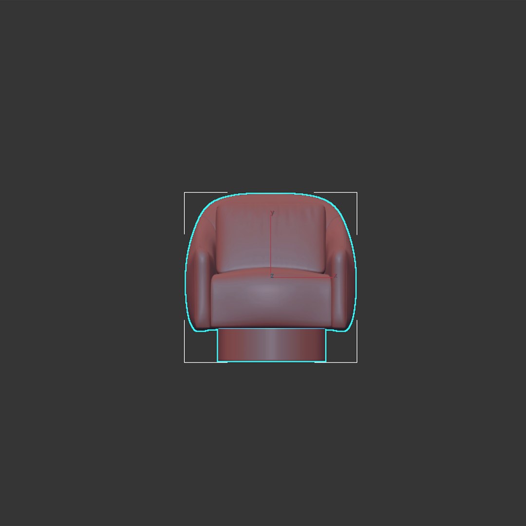 3D Model DONALD ARMCHAIR By Laskasas - TurboSquid 1958354