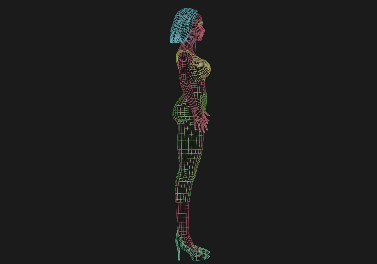 3D Model Pretty Basic Woman V26900 - TurboSquid 2260395