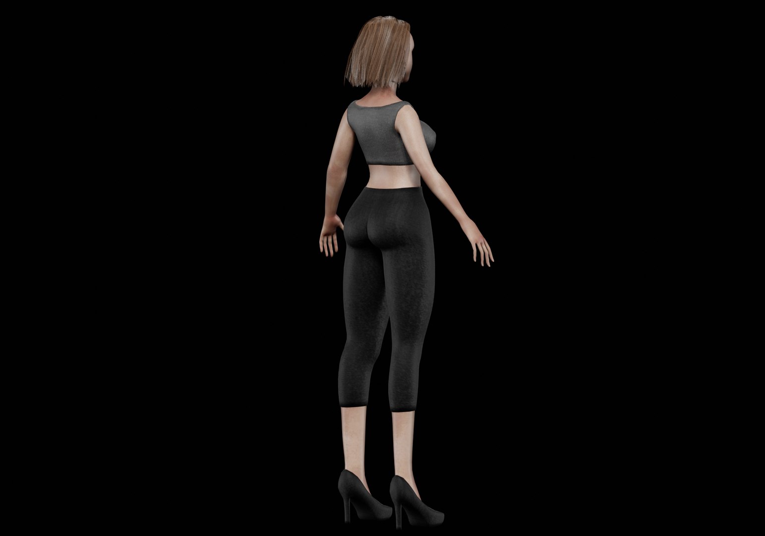 3D Model Pretty Basic Woman V26900 - TurboSquid 2260395