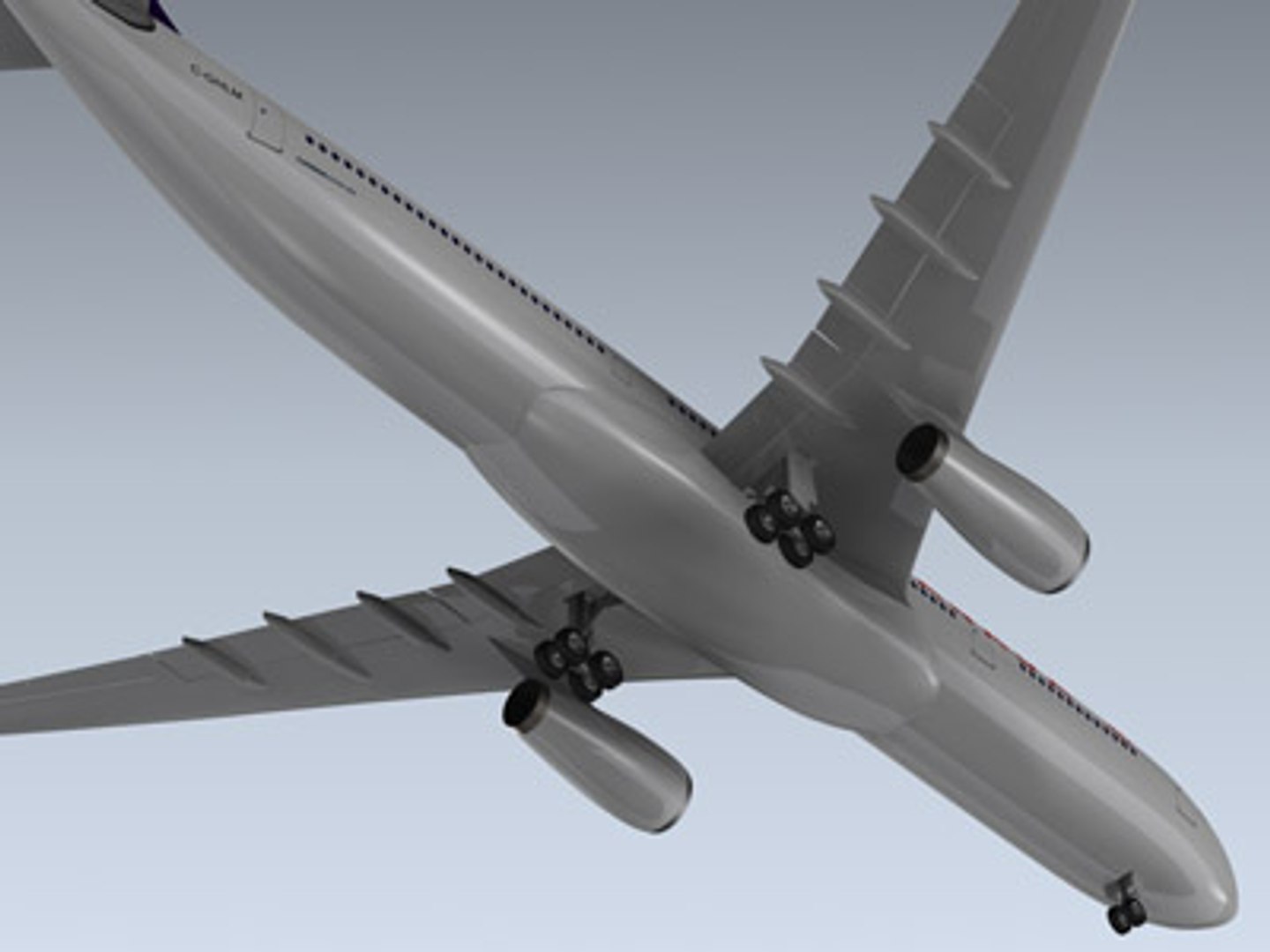 Airbus A330-300 Jet 3d Model