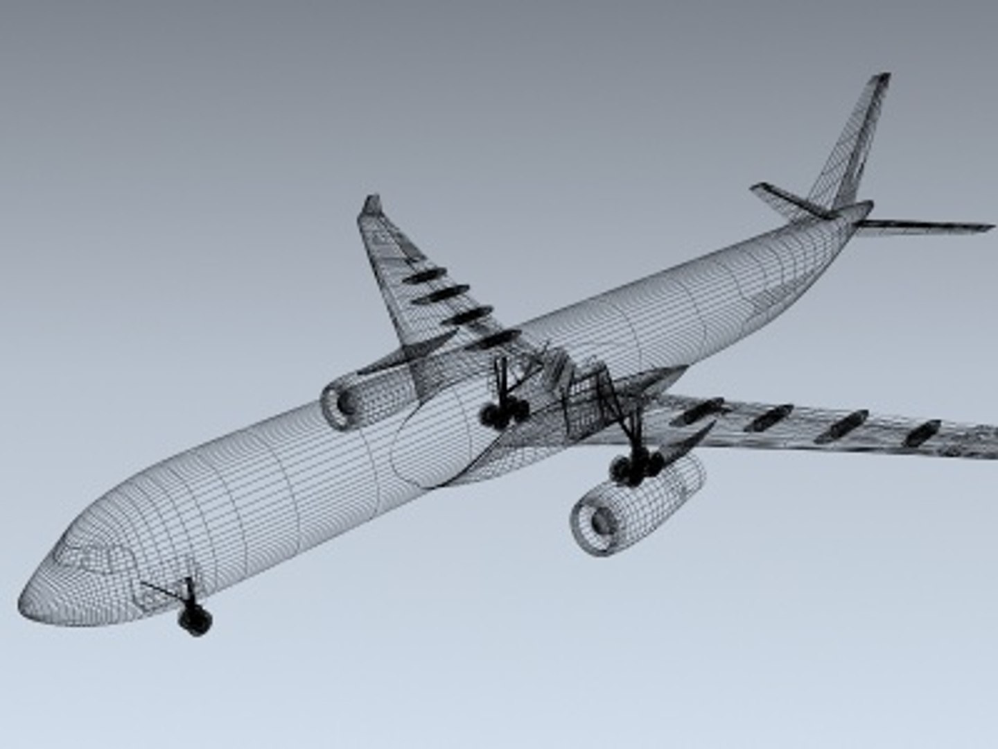 Airbus A330-300 Jet 3d Model