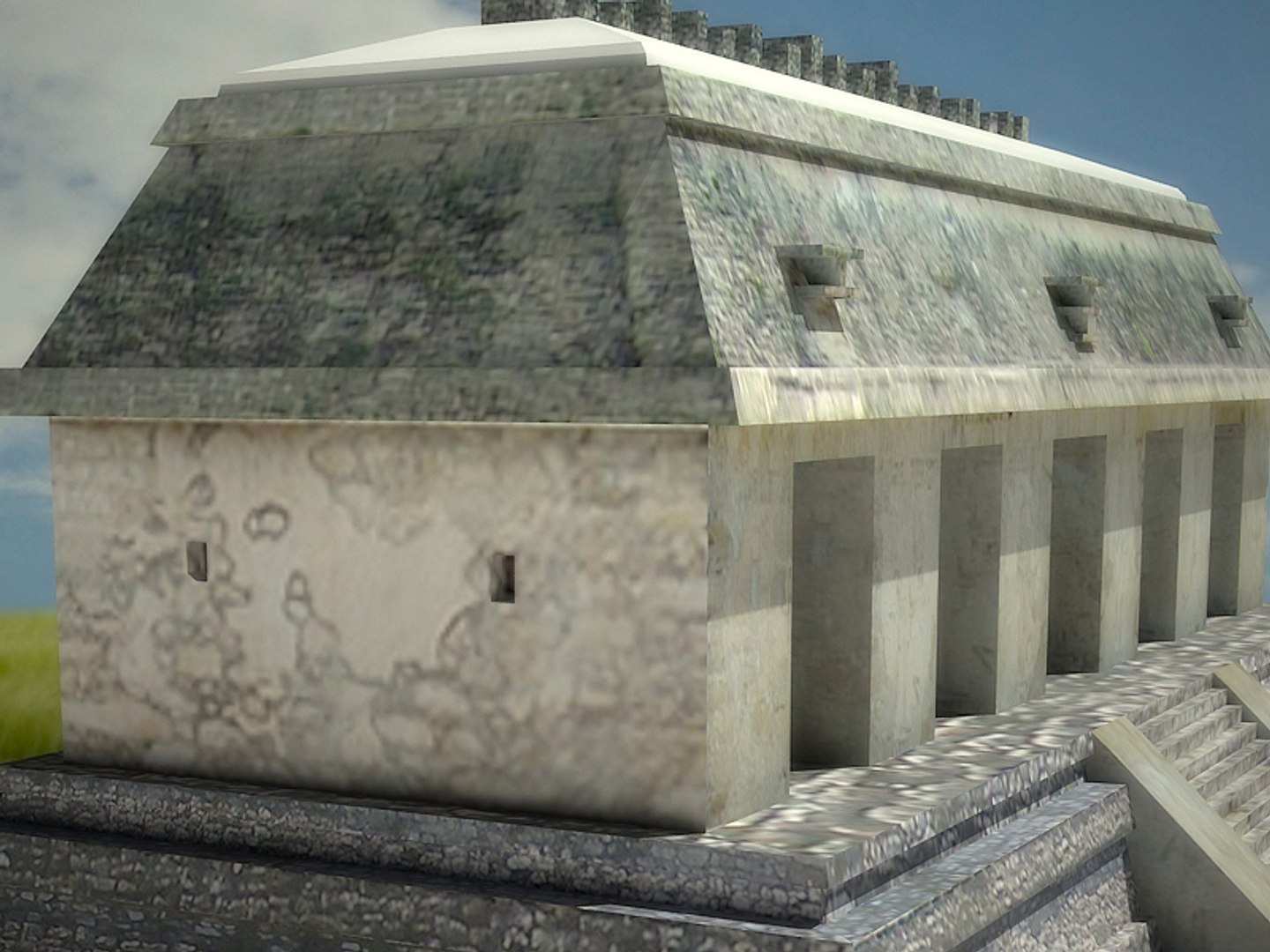 3dsmax building palenque