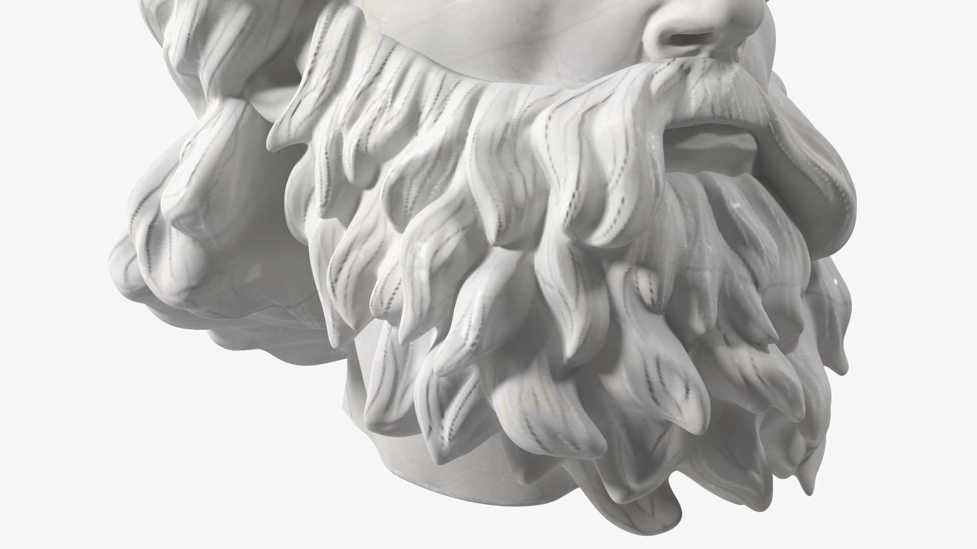 Poseidon Head Marble 3D - TurboSquid 1772727
