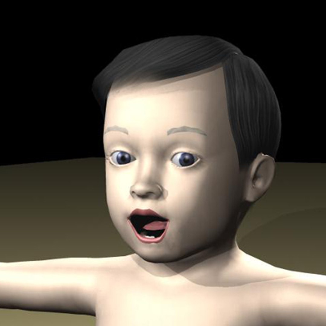 3ds Max Baby Body Character