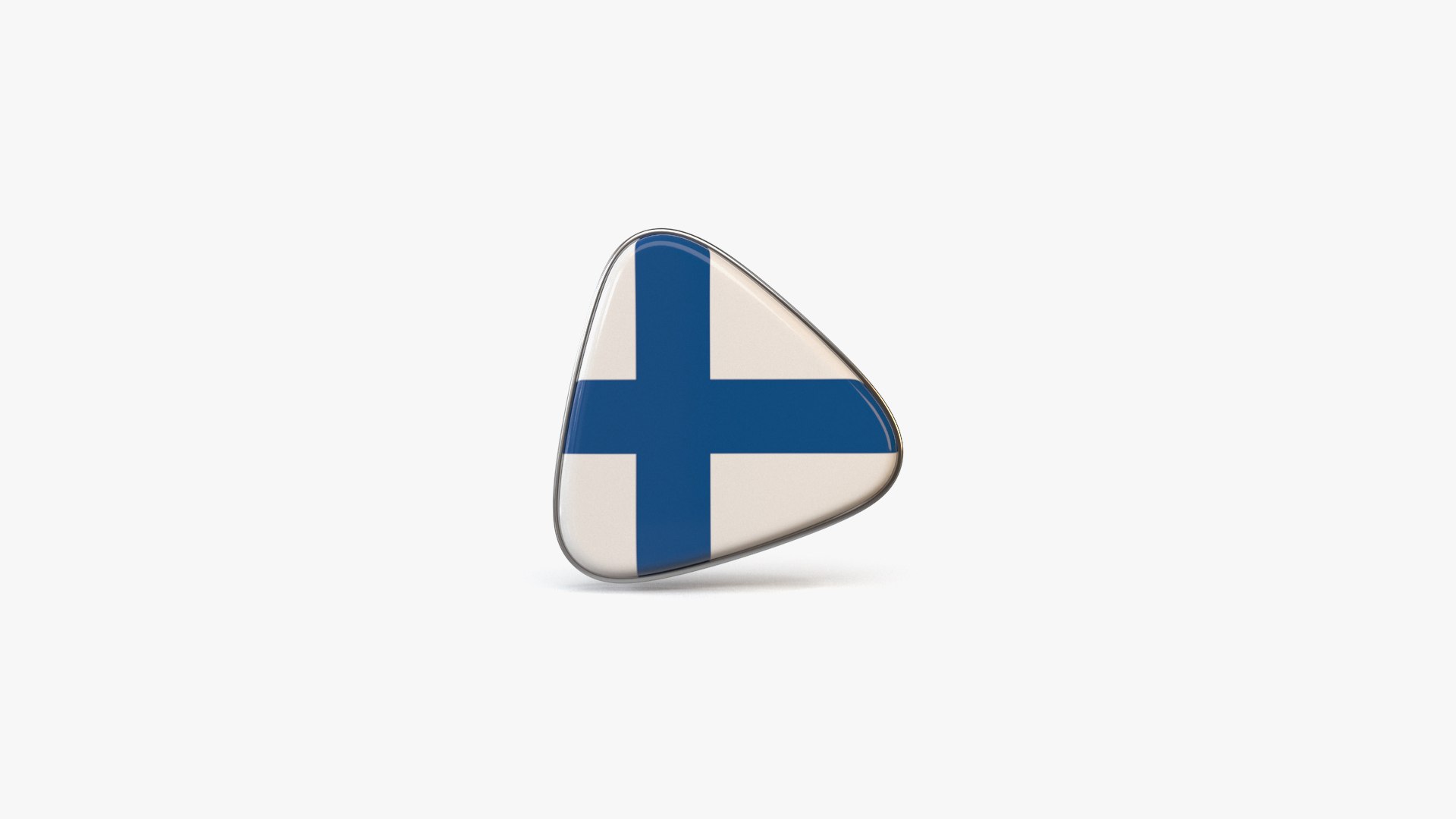 3D Finland Flag Icon Model - TurboSquid 2058933