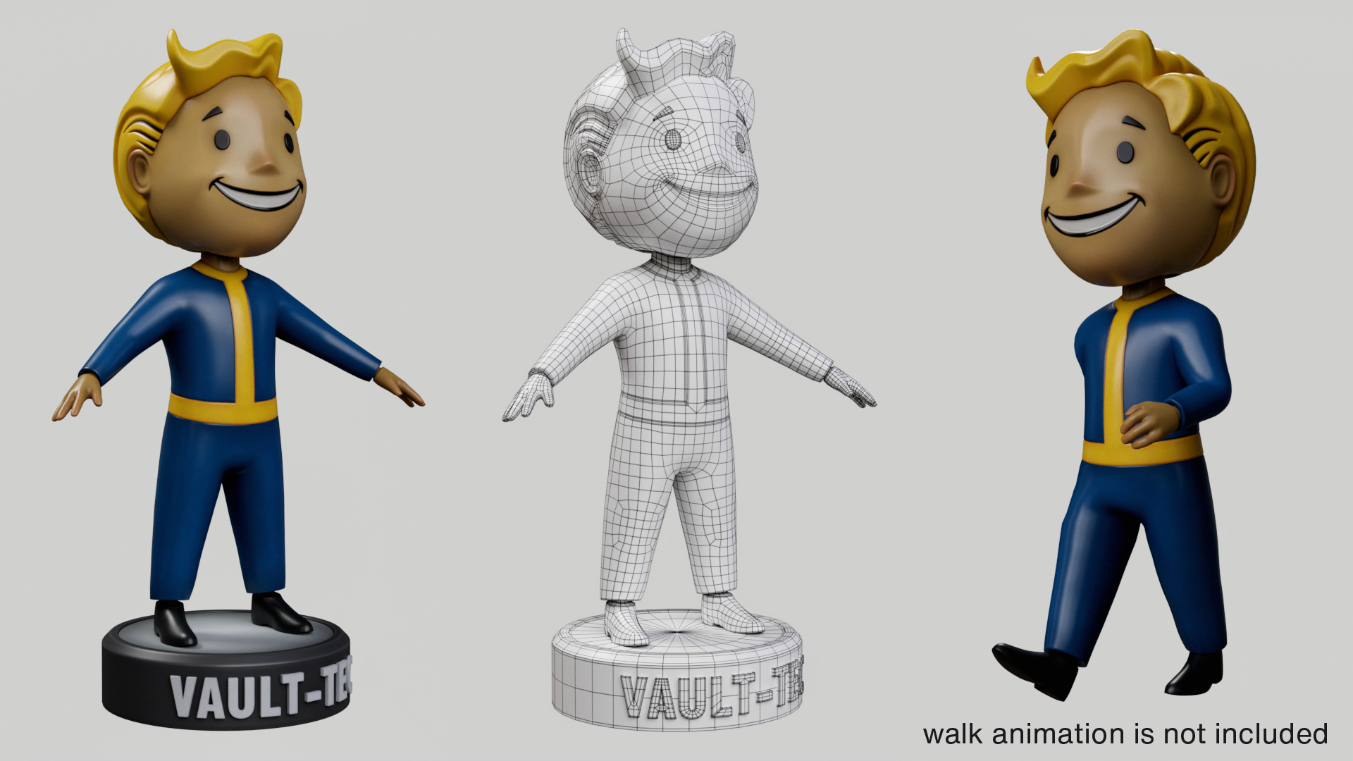 3D Vault Boy - TurboSquid 2230580