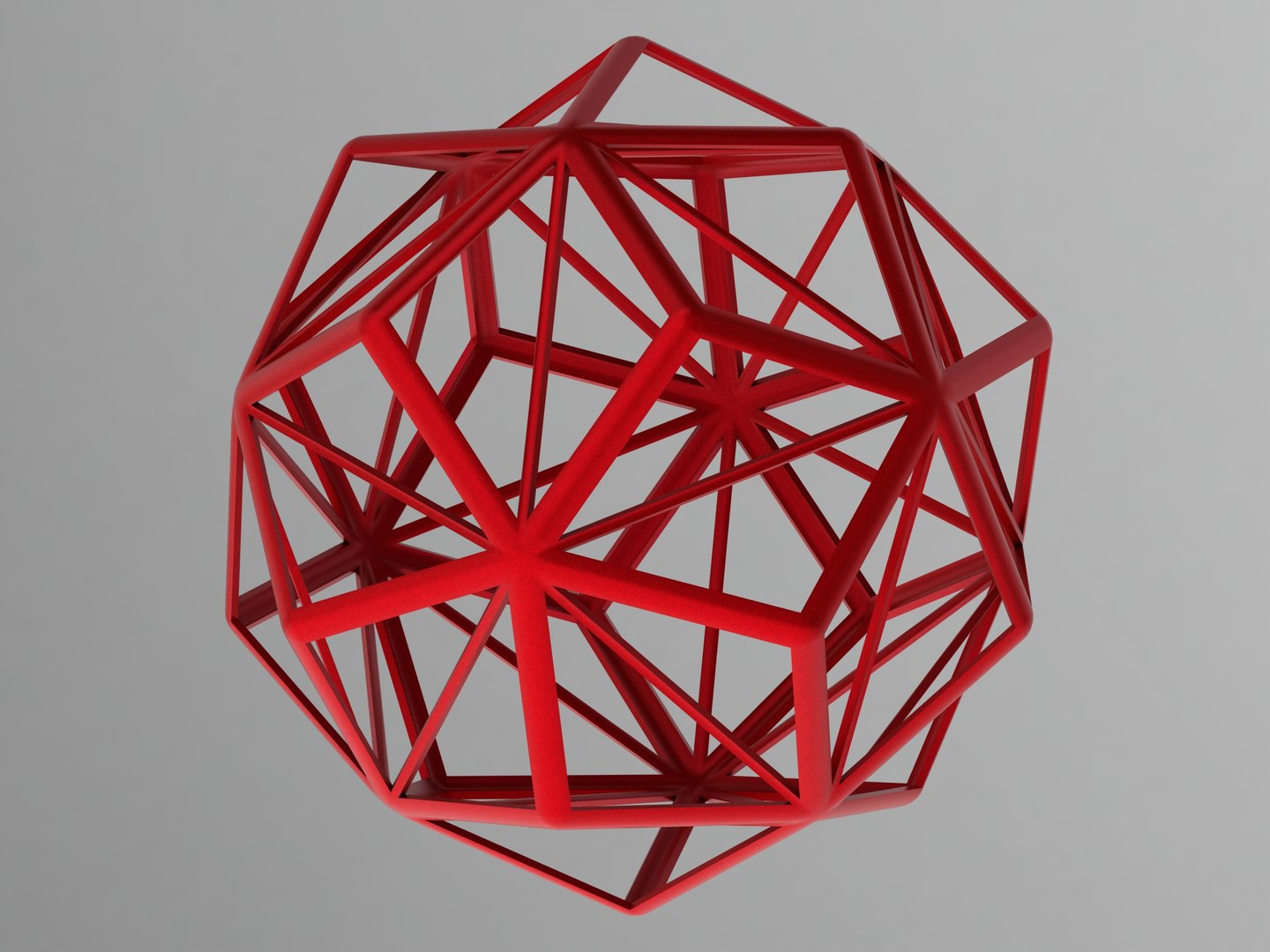 Wireframe Shape Small Triambic Icosahedron 3D Model - TurboSquid 2176090