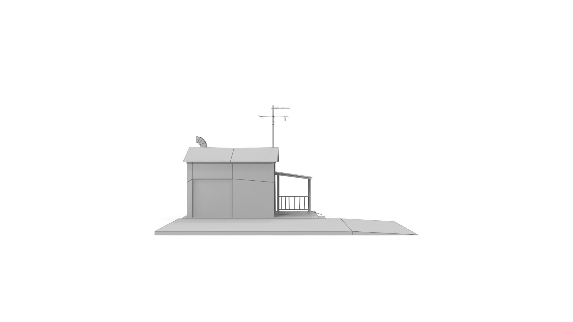 3D Garage Building Low Poly Model - TurboSquid 1990462