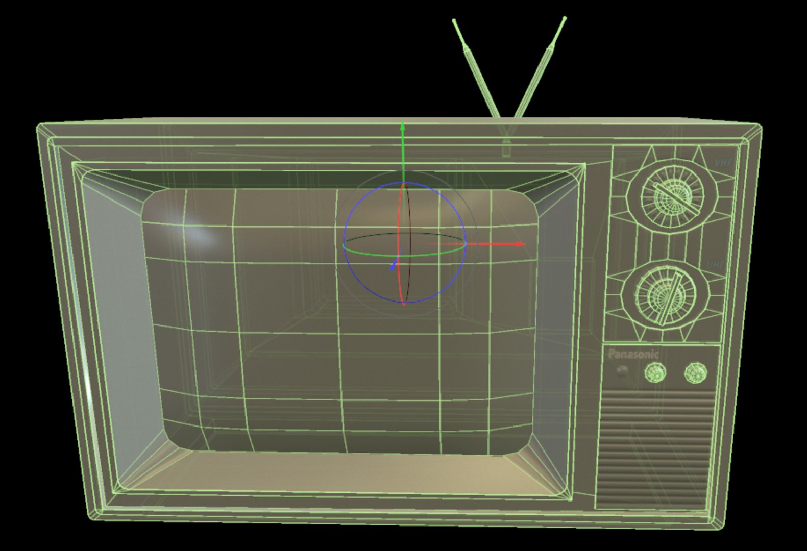 3d Model Vintage Tv