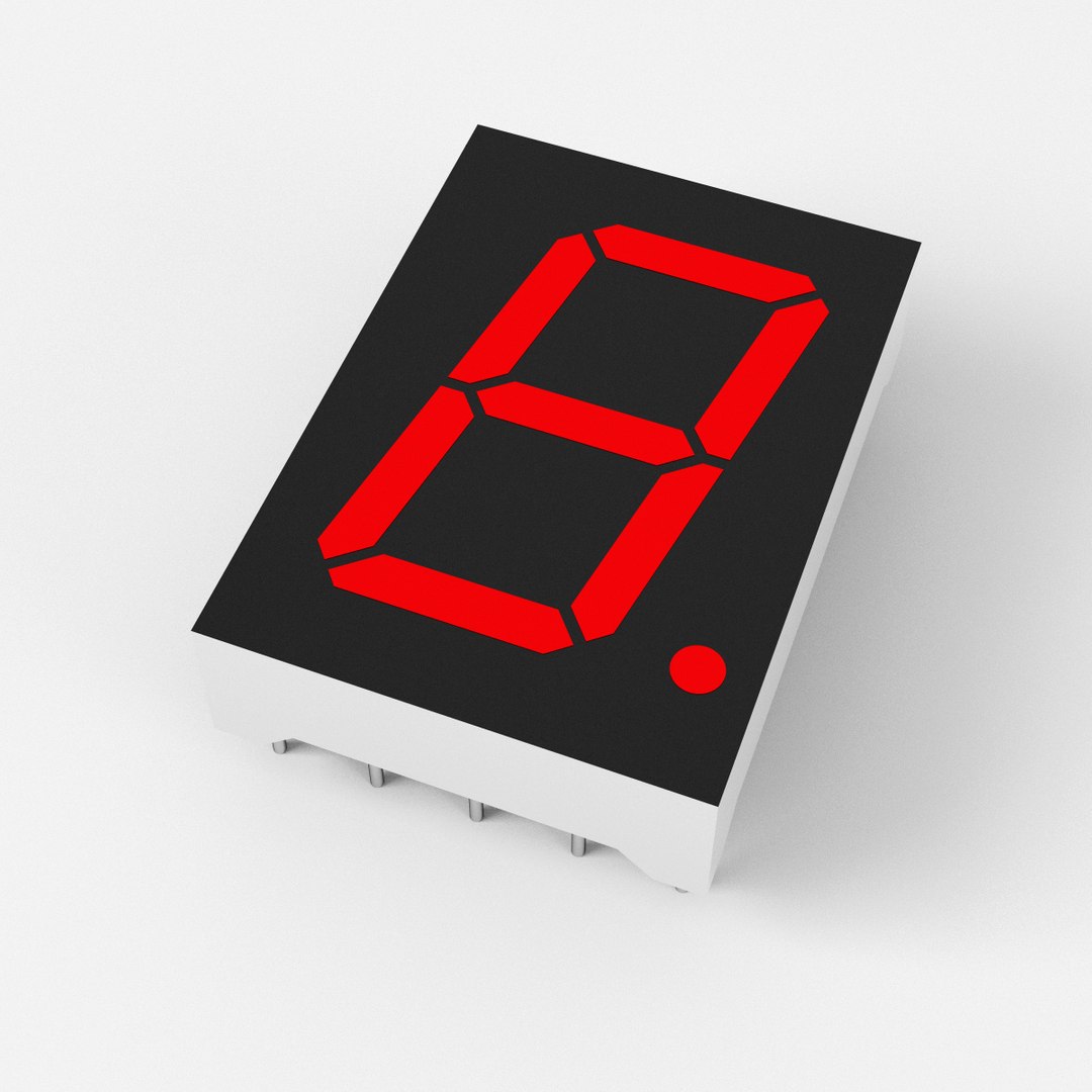 3D 7-segment Led Display Segment Model - TurboSquid 1324902