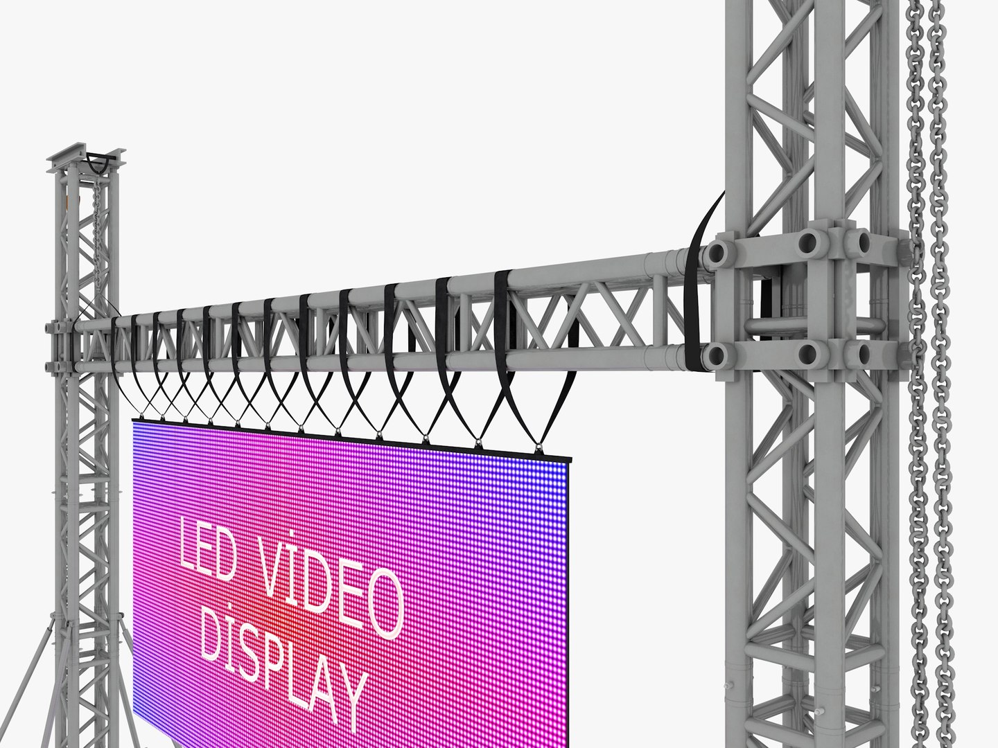 Led Video Wall Truss 3D Model - TurboSquid 2335737