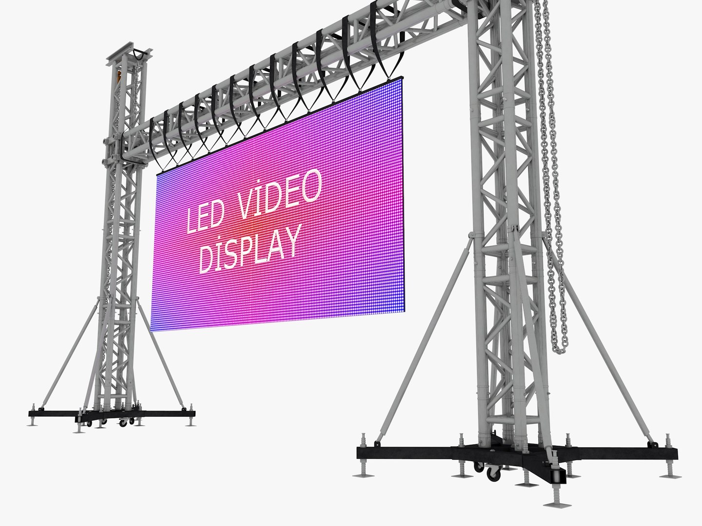 Led Video Wall Truss 3D Model - TurboSquid 2335737