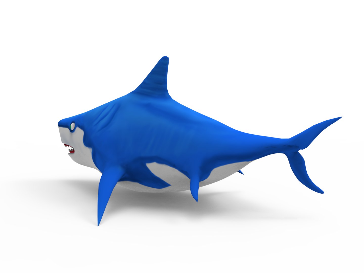 3D Cartoon Shark Pack Model - TurboSquid 1613559