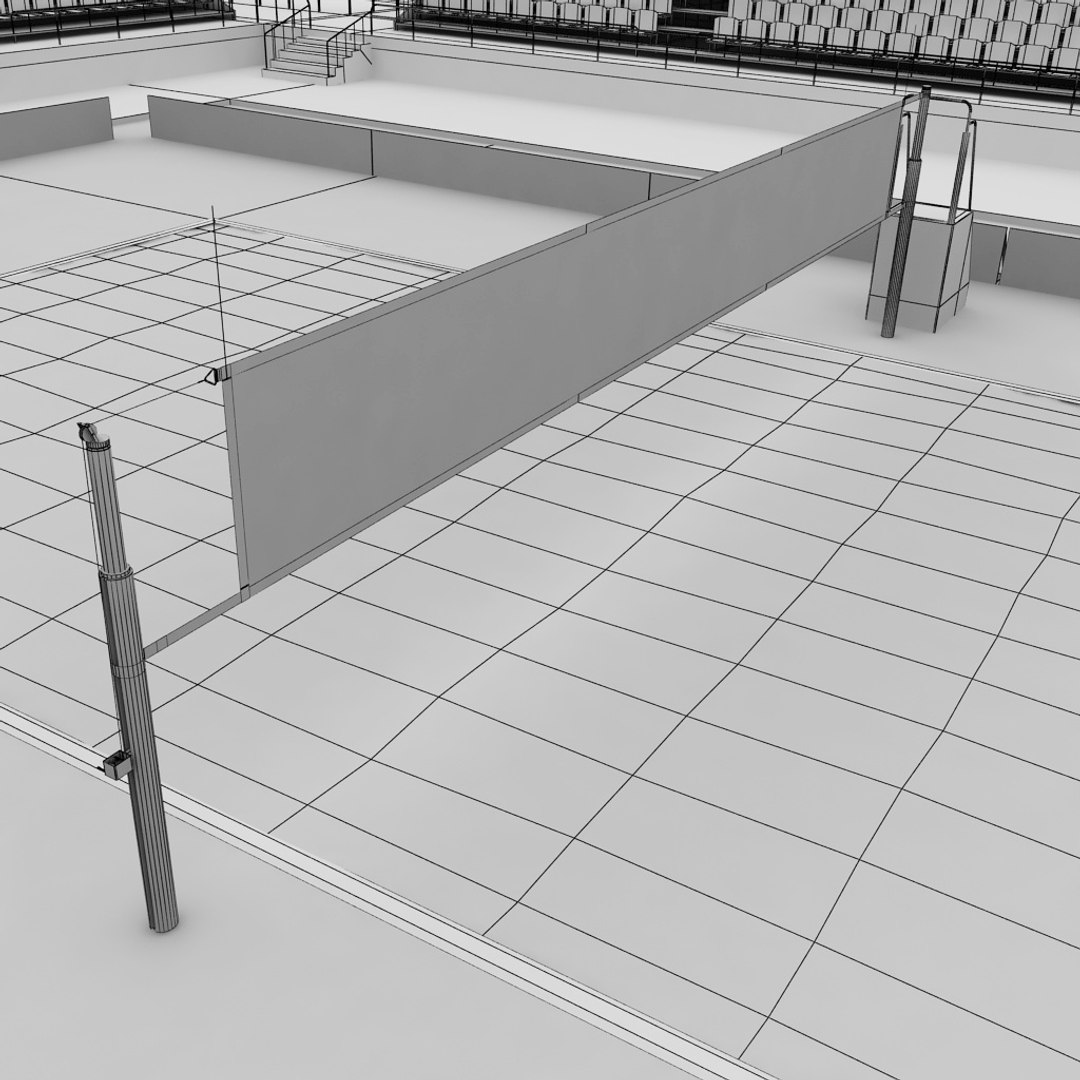 3d Model Volleyball Court