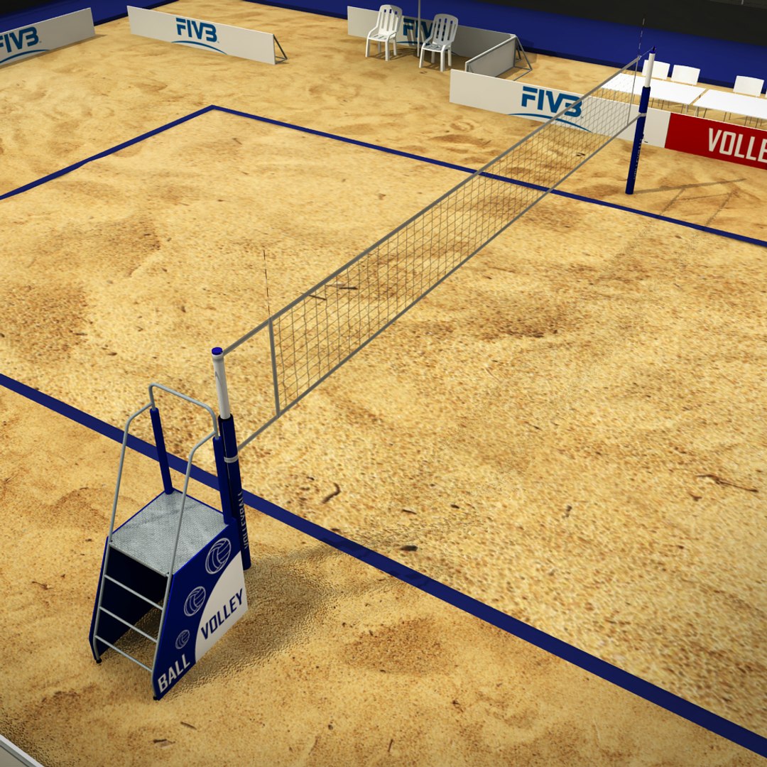 3d Model Volleyball Court