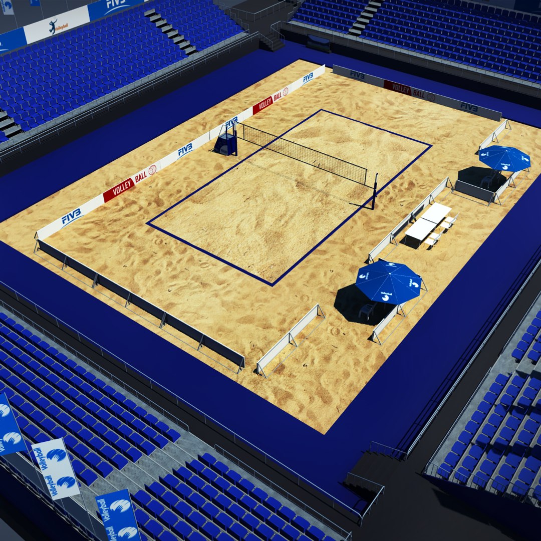 3d Model Volleyball Court