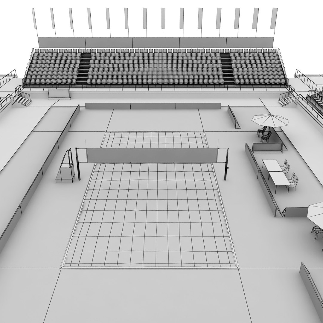 3d Model Volleyball Court