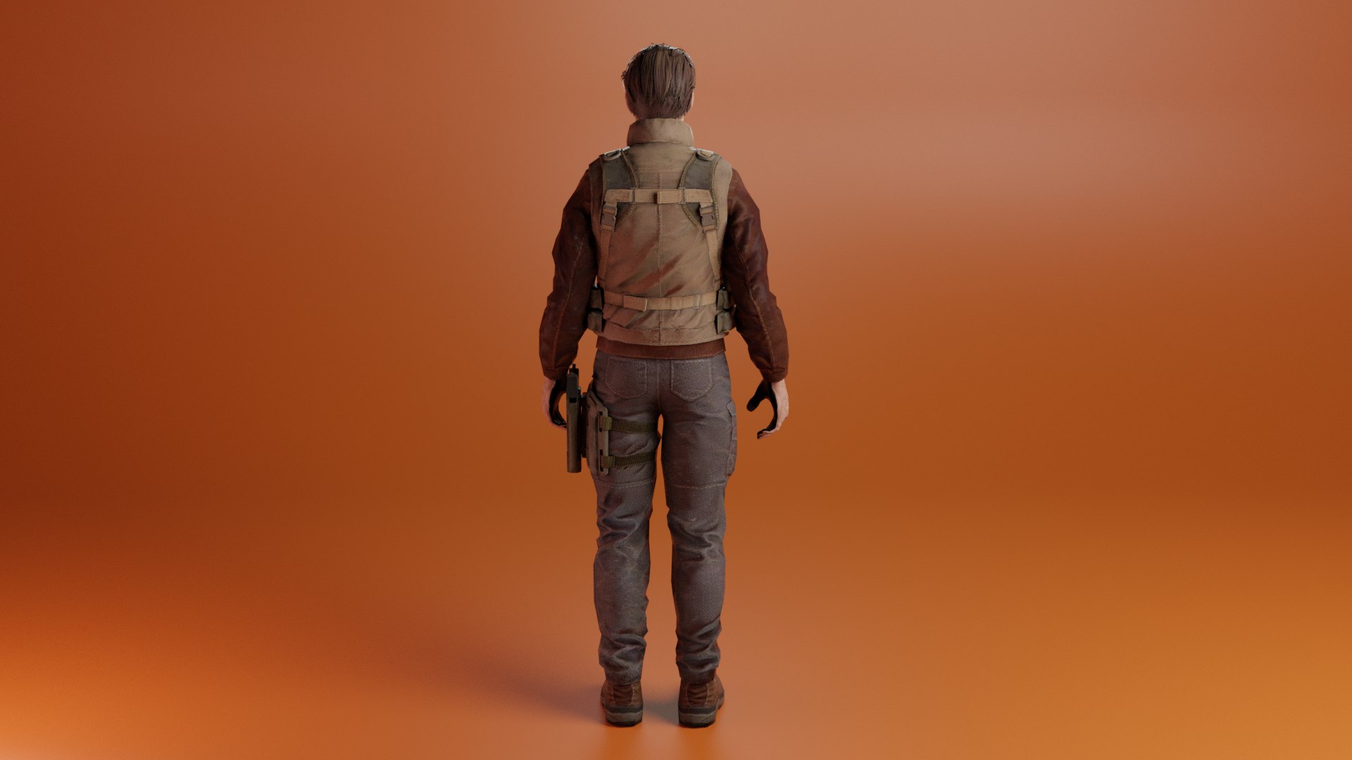 Gaming Rigged Lowpoly Character Model - TurboSquid 2173489