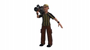 Free 3D Characters-Cameraman Models | TurboSquid