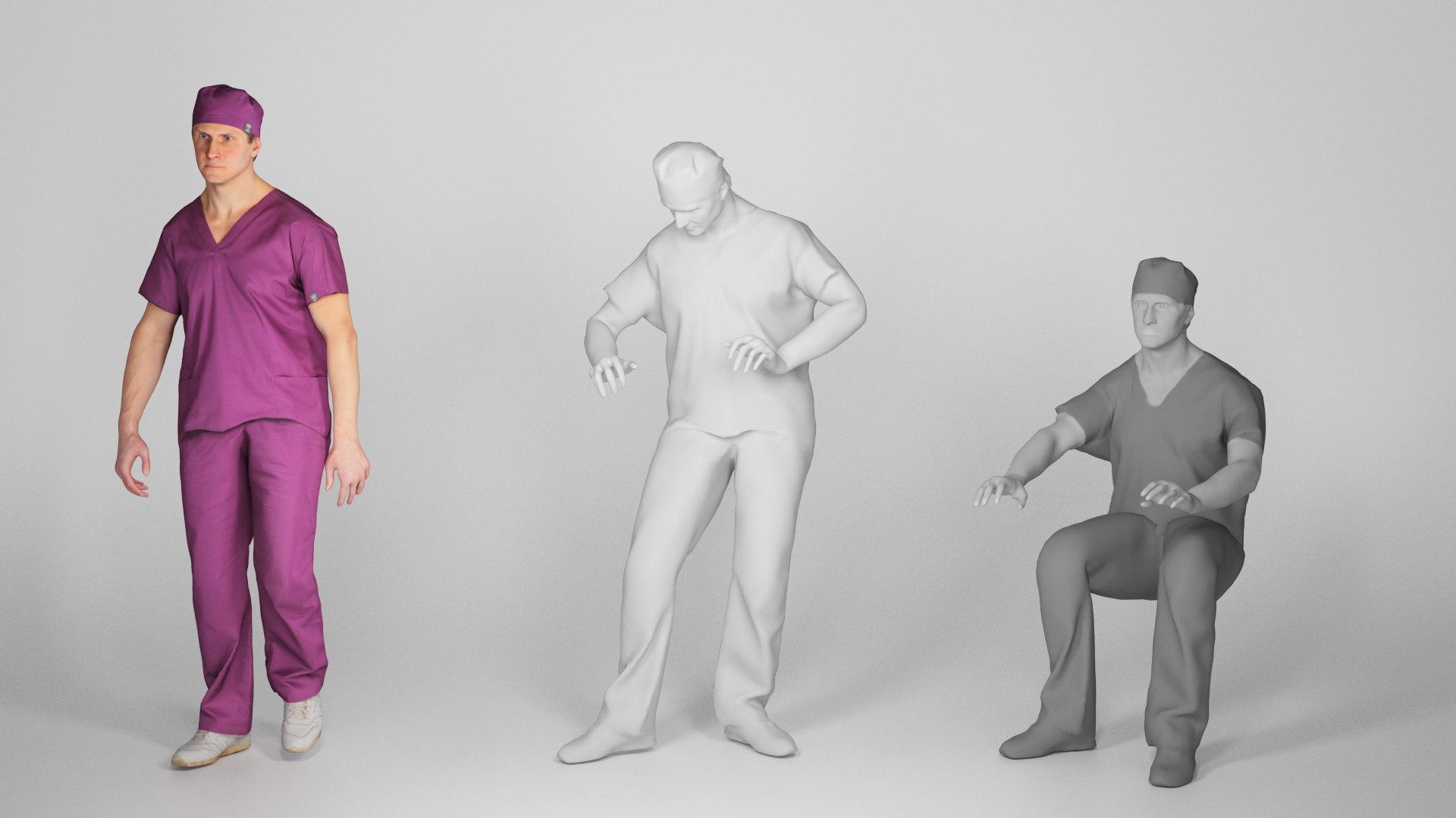 Adult man surgeon animation model - TurboSquid 1612120