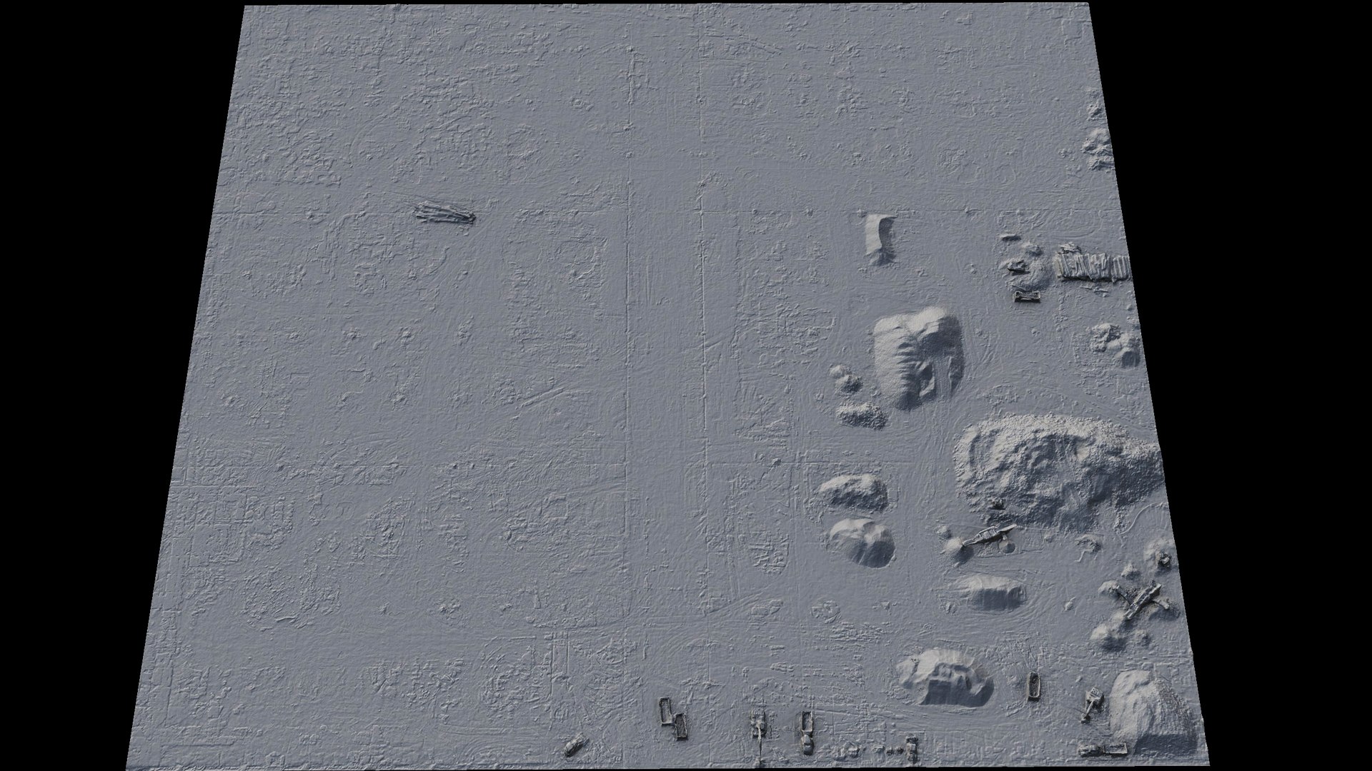 3D Construction Site Concrete Terrain Storage Area Scan - TurboSquid ...