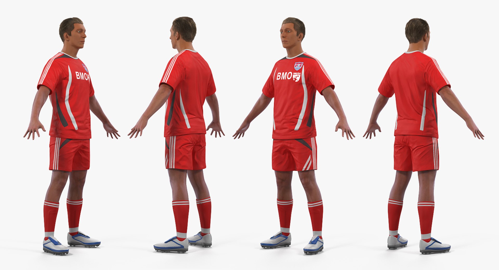 Soccer Football Player Rigged Model - TurboSquid 1314164
