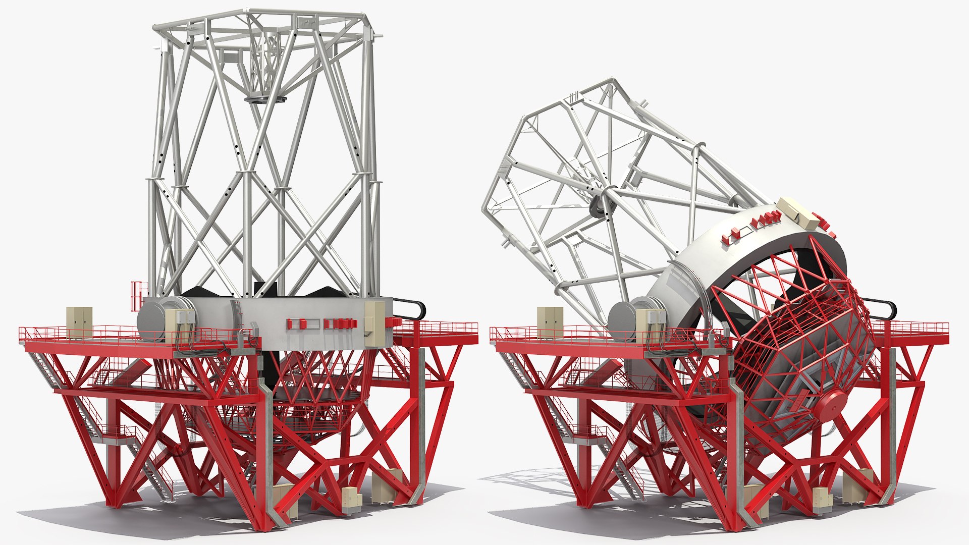 3D Reflecting Telescope Model - TurboSquid 1653265