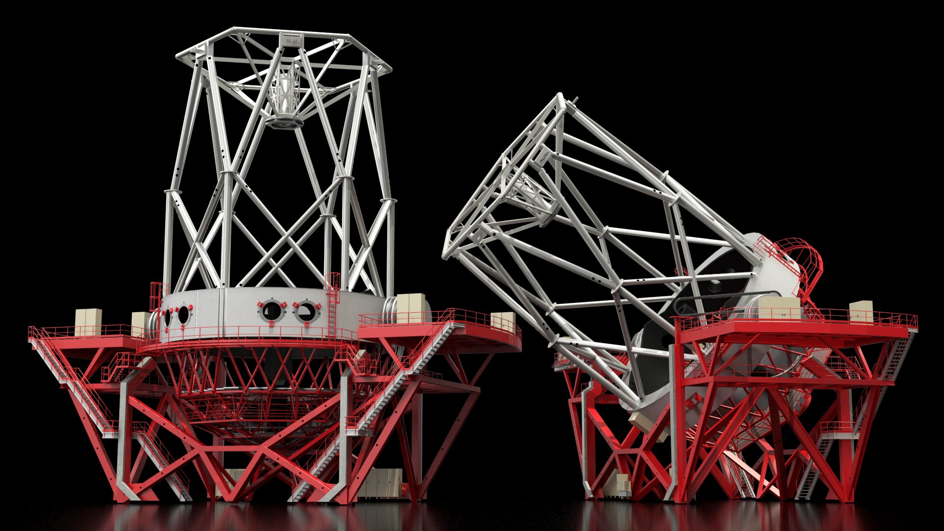 3D Reflecting Telescope Model - TurboSquid 1653265