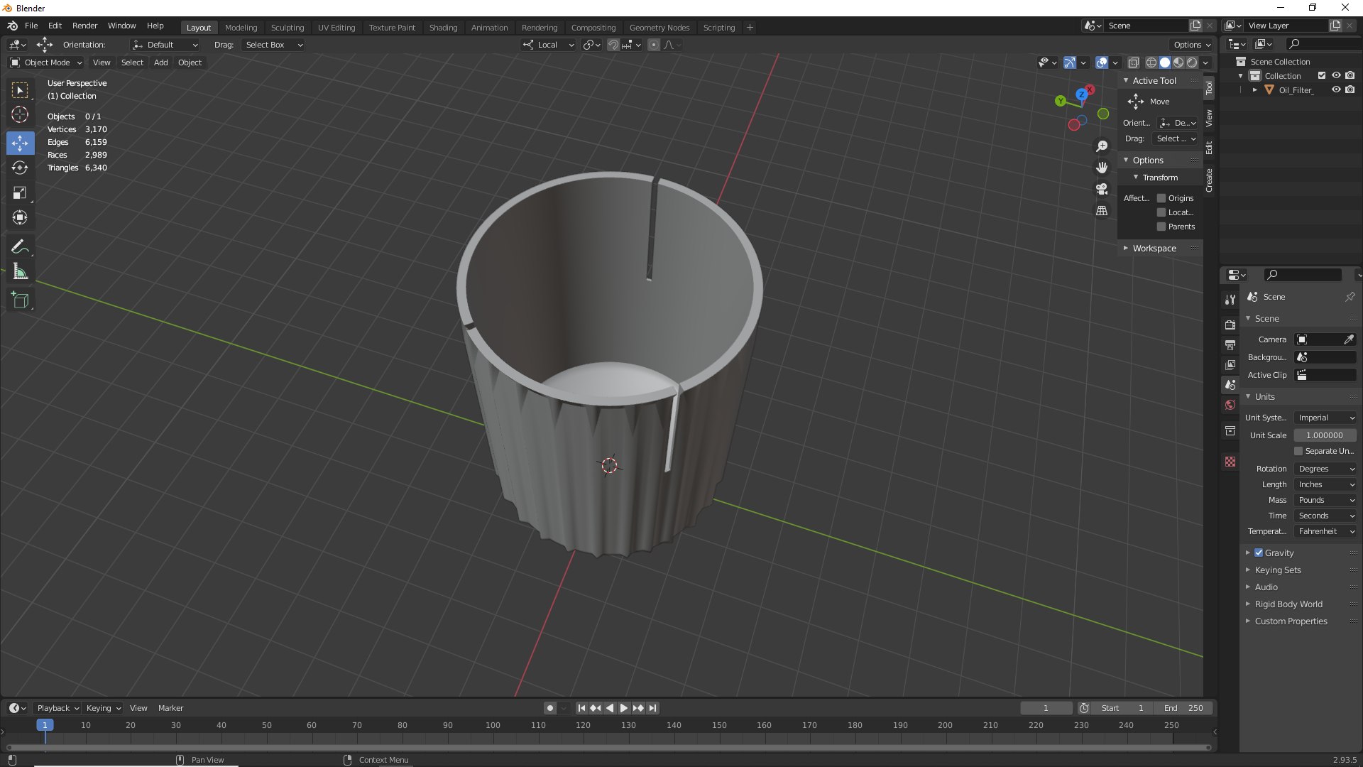 Oil Filter Case 3D - TurboSquid 2241121