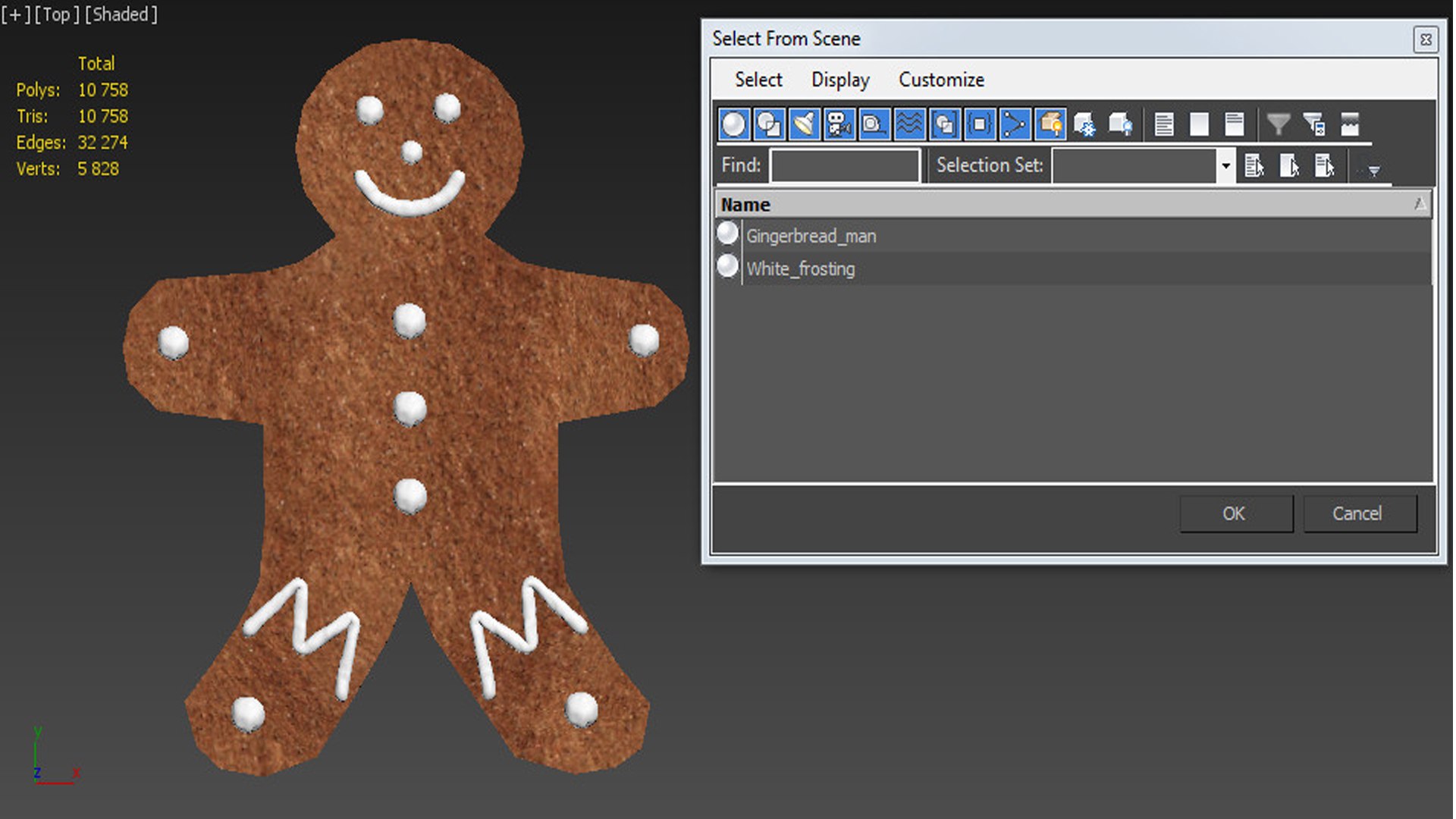Gingerbread man 3D model - TurboSquid 1985011