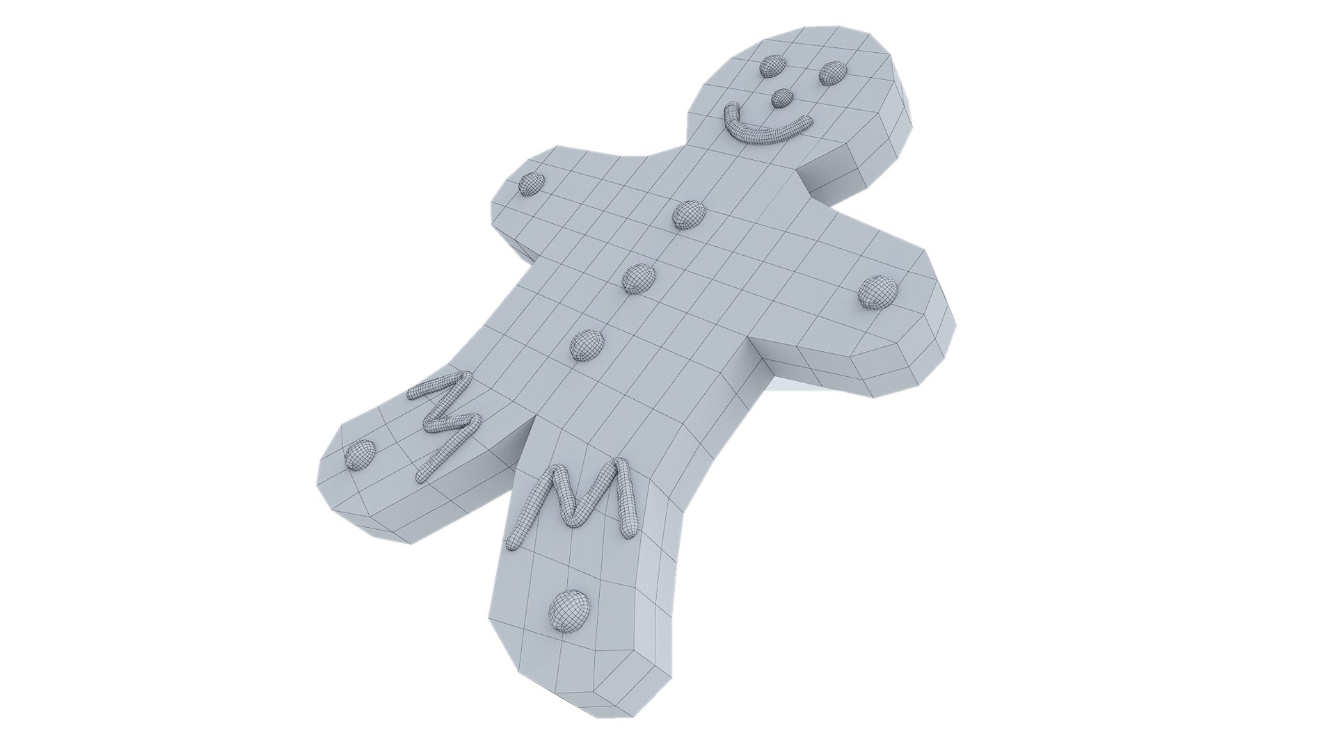 Gingerbread man 3D model - TurboSquid 1985011