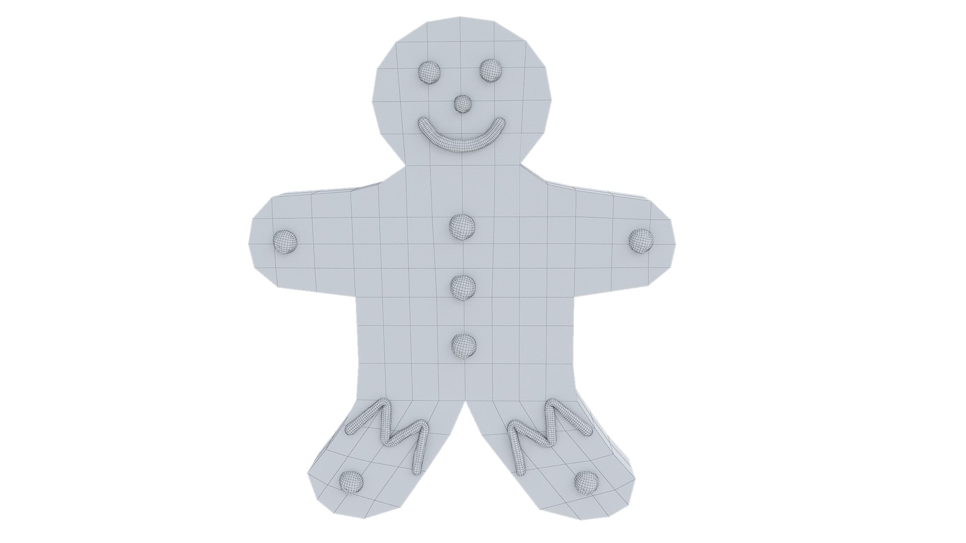 Gingerbread man 3D model - TurboSquid 1985011