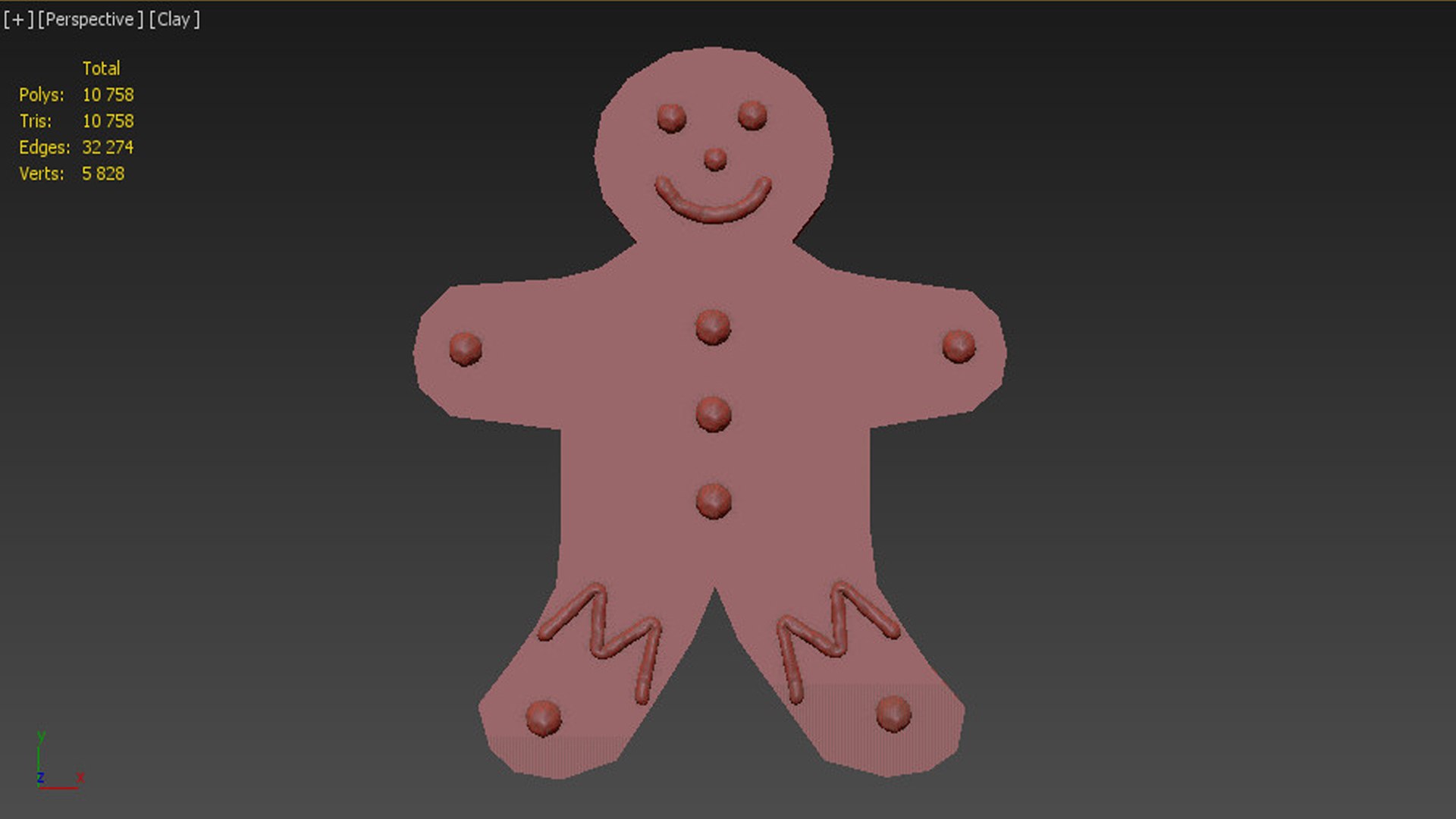Gingerbread man 3D model - TurboSquid 1985011