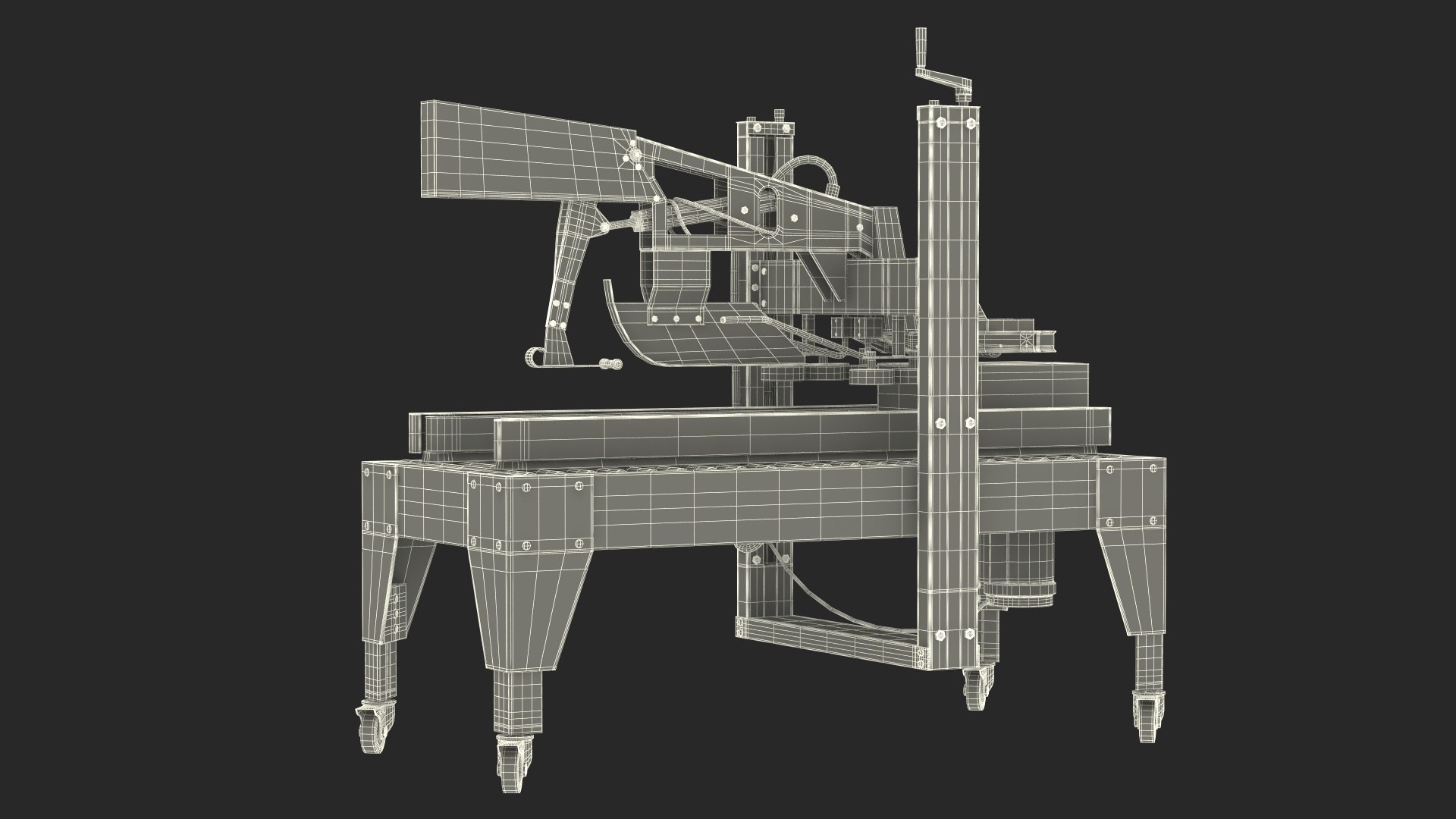 3D Carton Box Packing Machine Blue Rigged for Maya model - TurboSquid ...