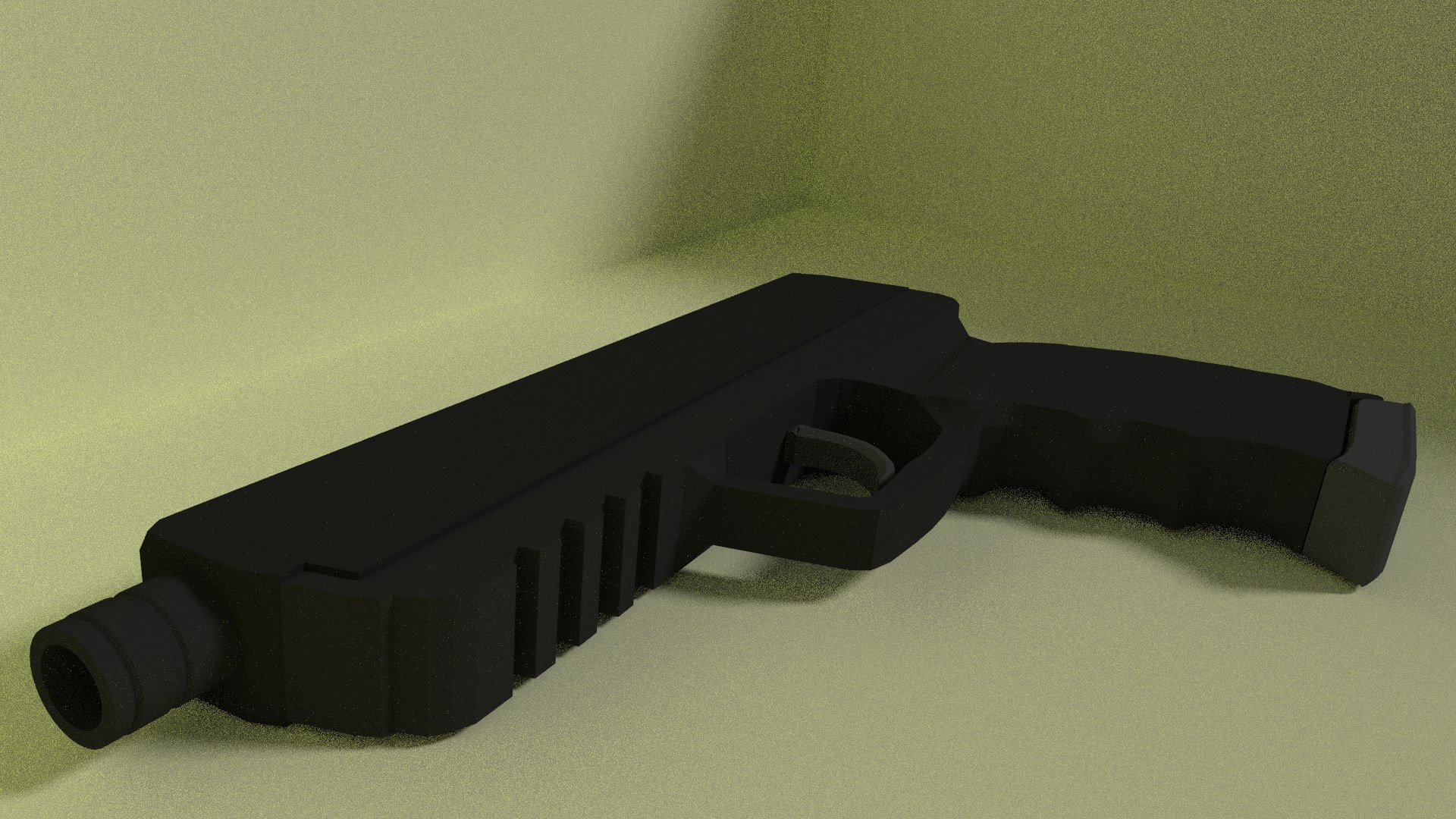 pistol slide trigger 3d 3ds