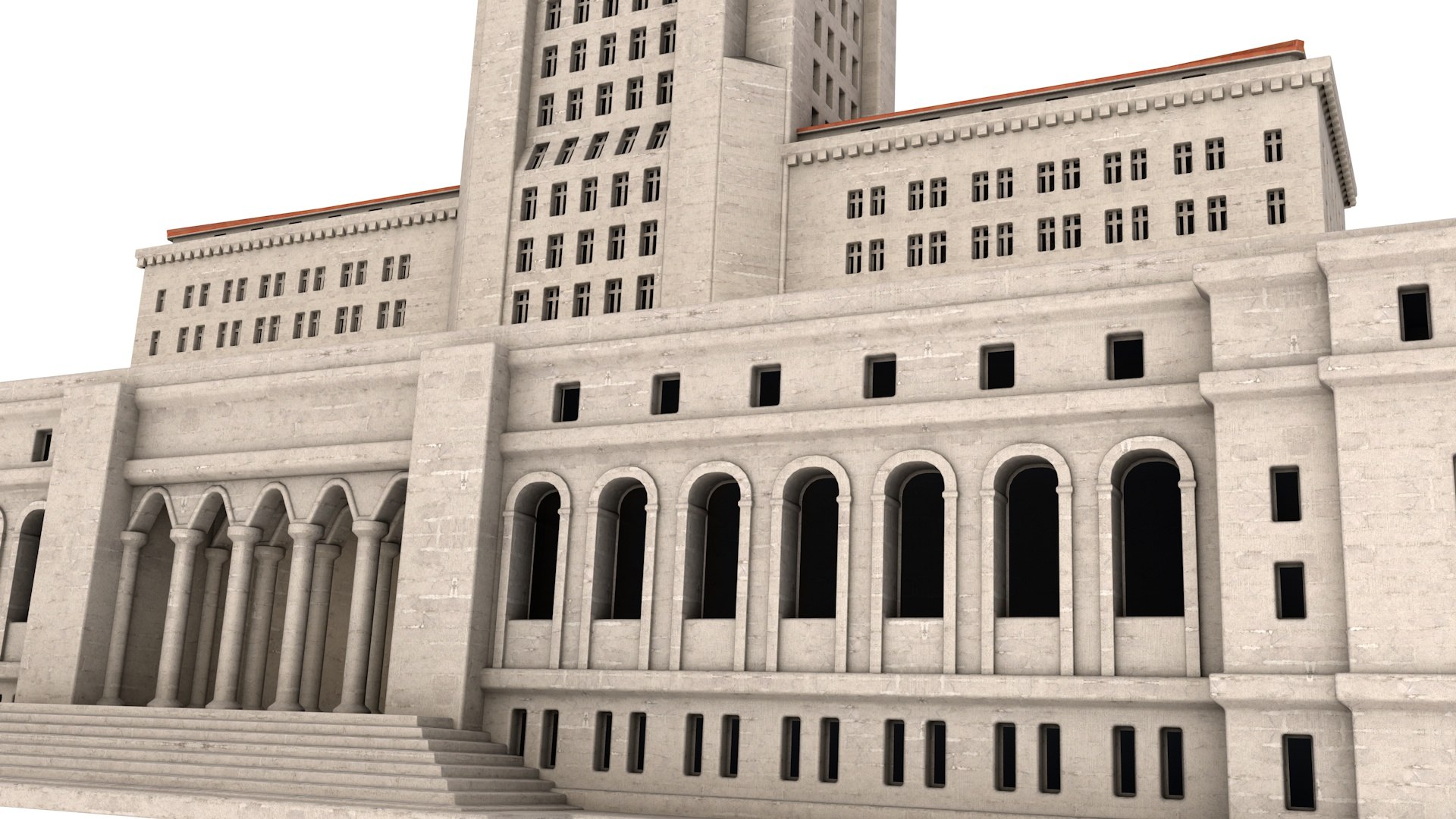 3D Los Angeles City Hall Model - TurboSquid 2129364