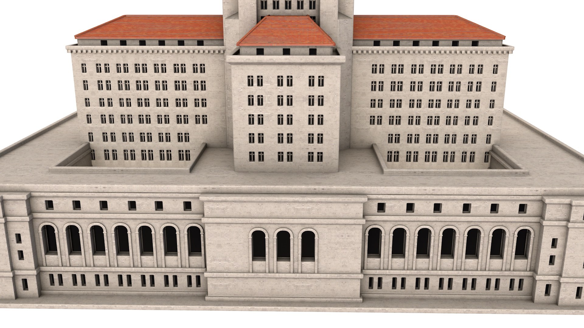 3D Los Angeles City Hall Model - TurboSquid 2129364