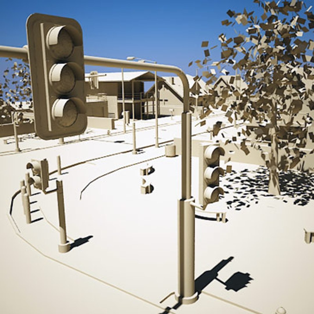 3d Model Lights Scene