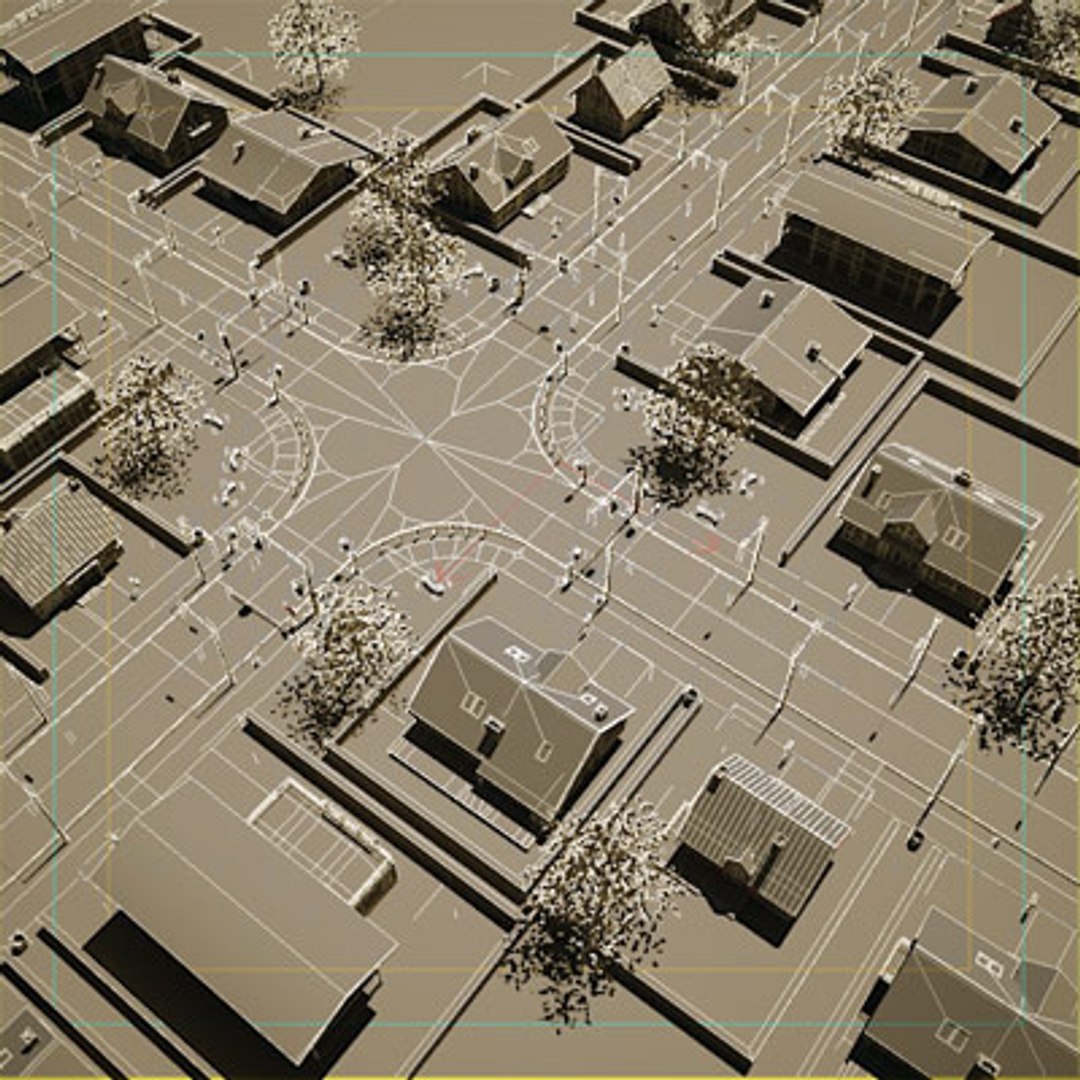 3d Model Lights Scene