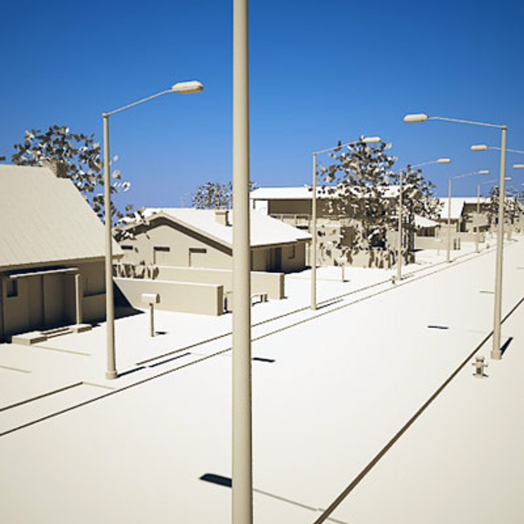 3d Model Lights Scene
