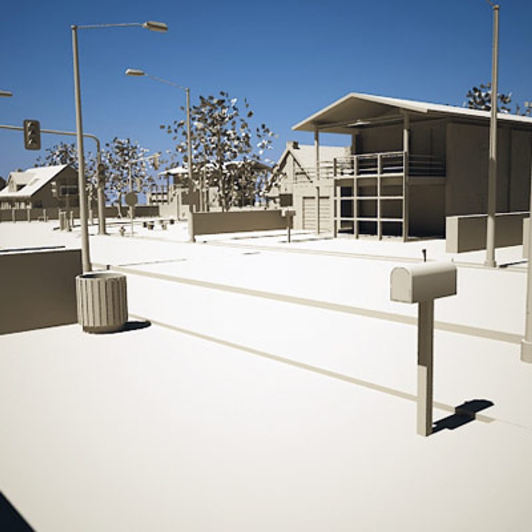 3d Model Lights Scene