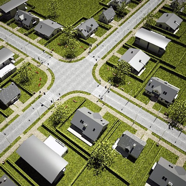 town set 3d model