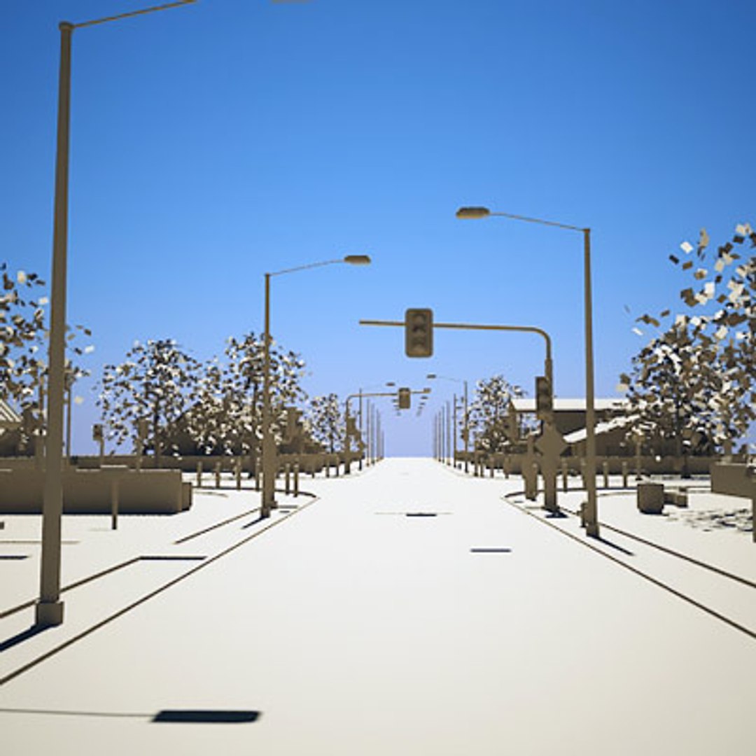 3d Model Lights Scene