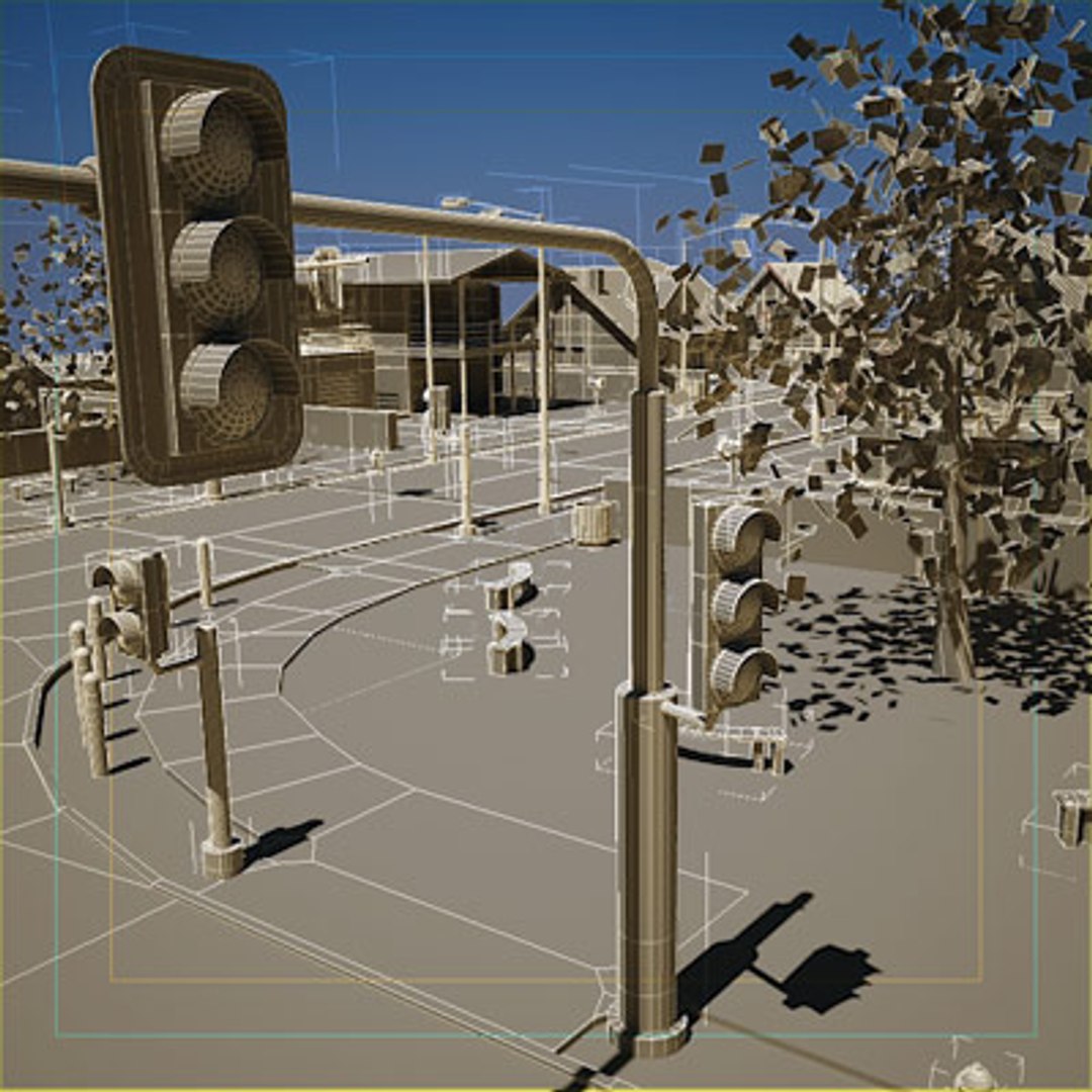 3d Model Lights Scene