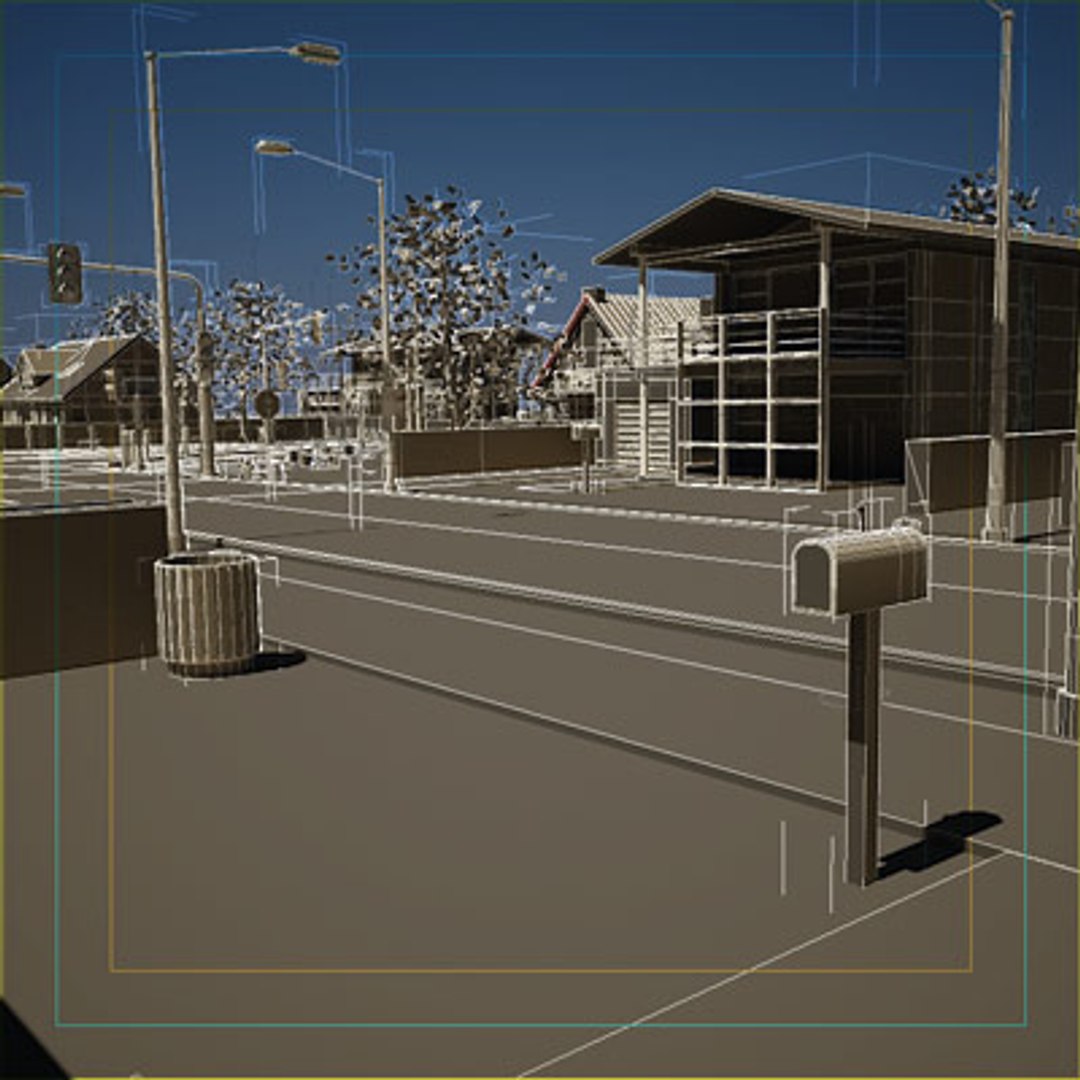 3d Model Lights Scene