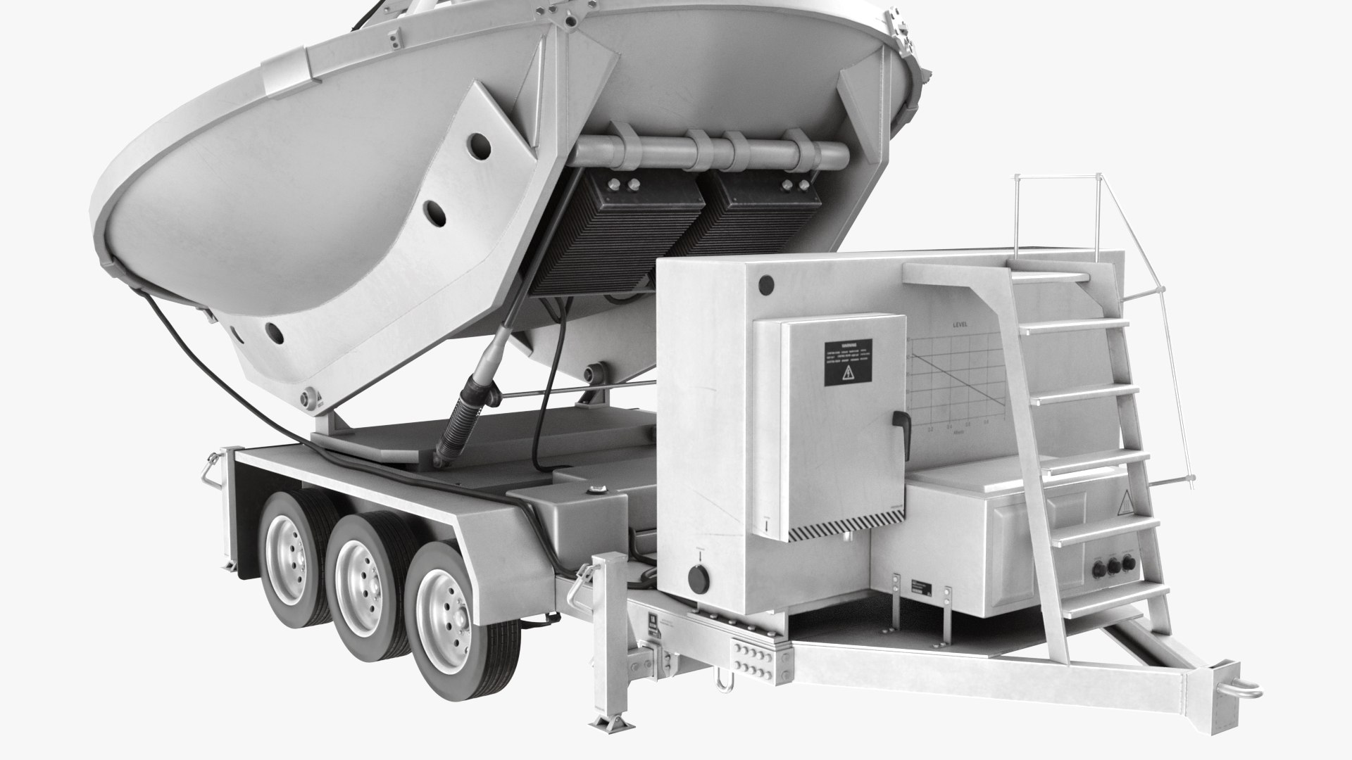 3D space counter communications block model - TurboSquid 1595890