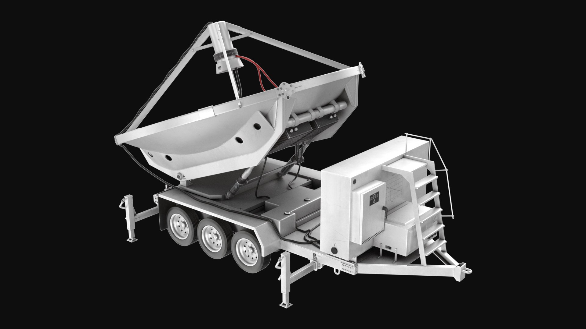 3D space counter communications block model - TurboSquid 1595890