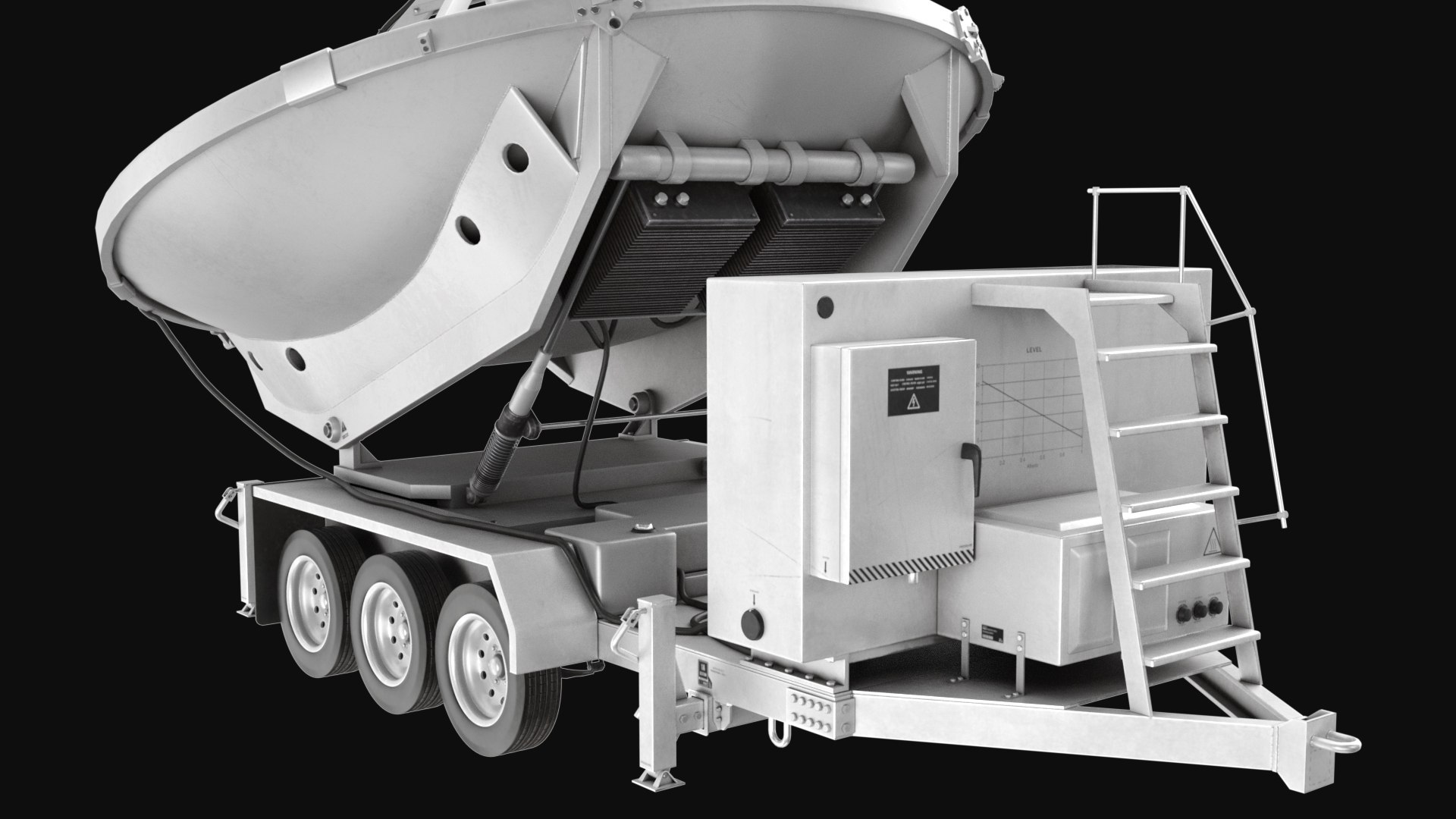 3D space counter communications block model - TurboSquid 1595890