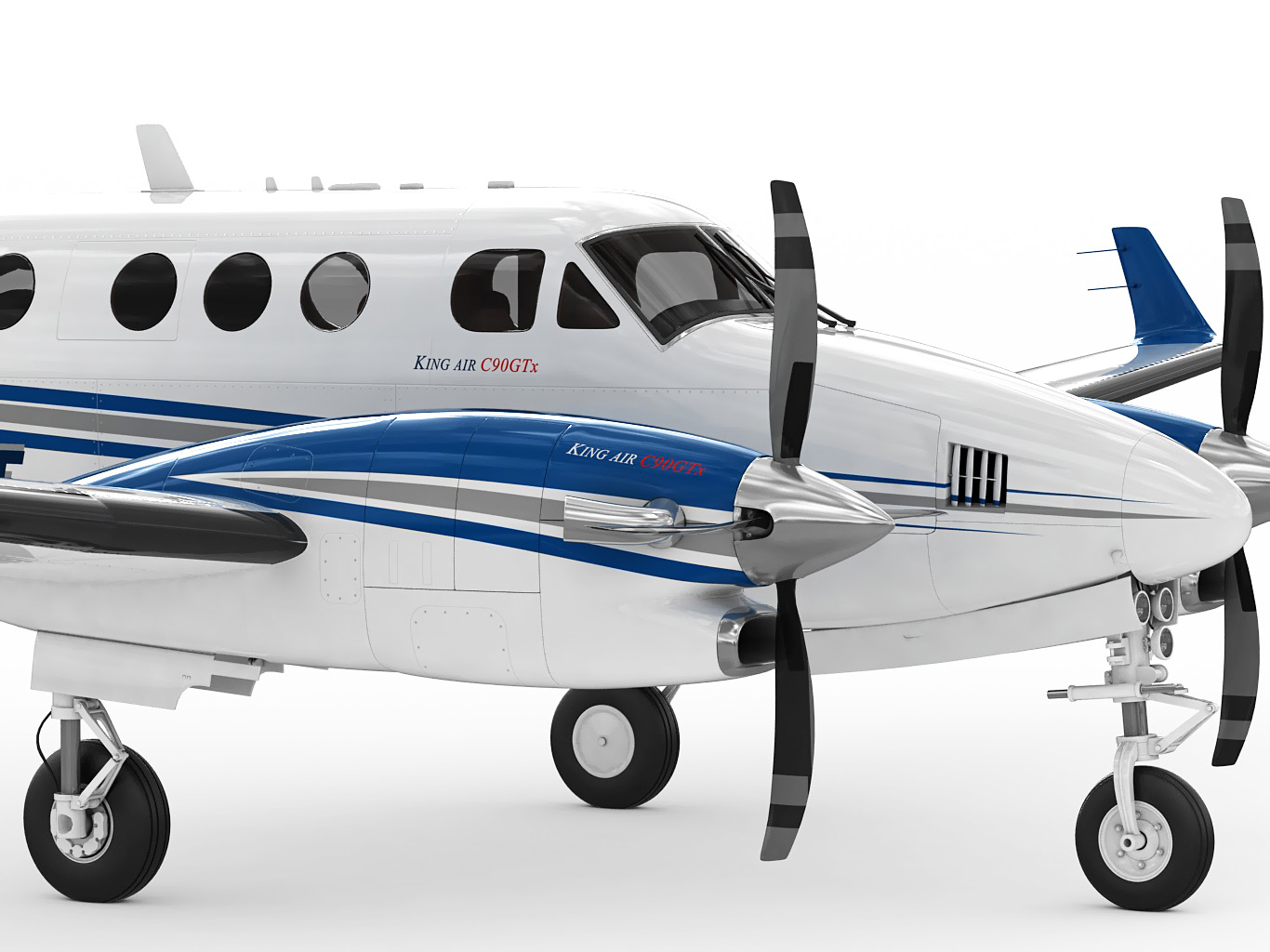 beechcraft beech king 3d 3ds